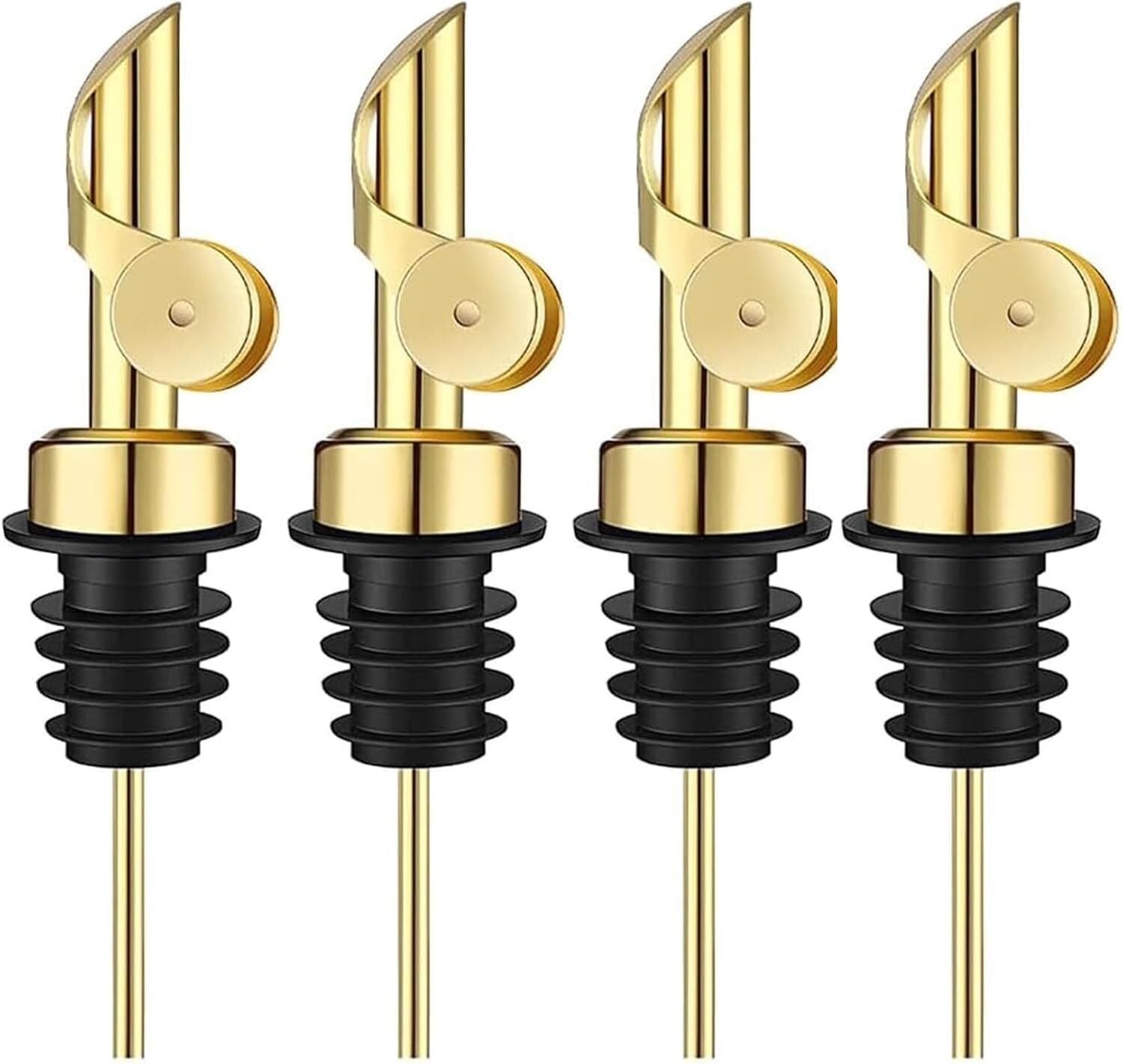 LQQBOX 4 Pcs Olive Oil Dispenser Bottle Spout, Speed Liquor Pour Spout ...