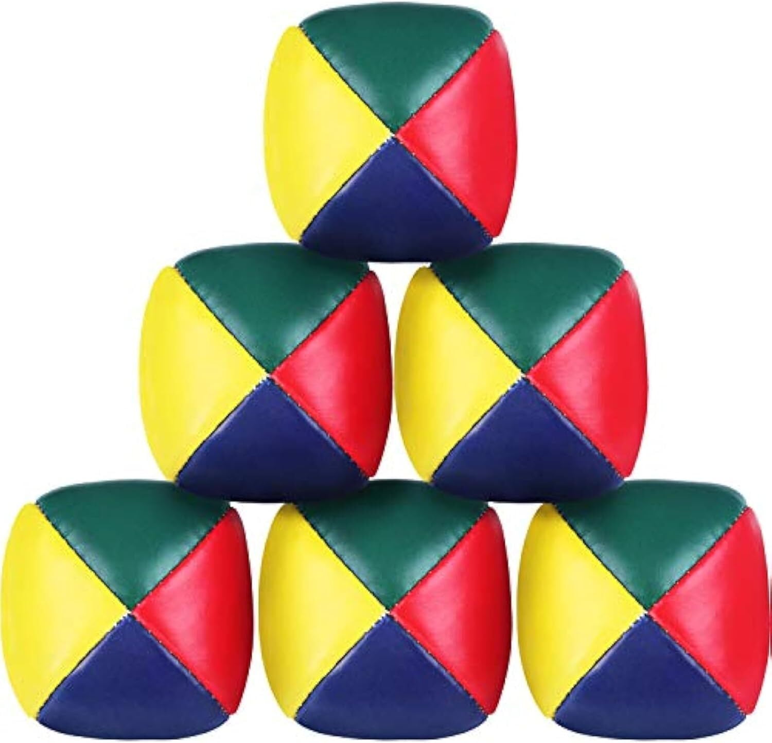 LQQBOX 6 Pcs Juggling Balls Set for Beginners, Quality Mini Durable ...