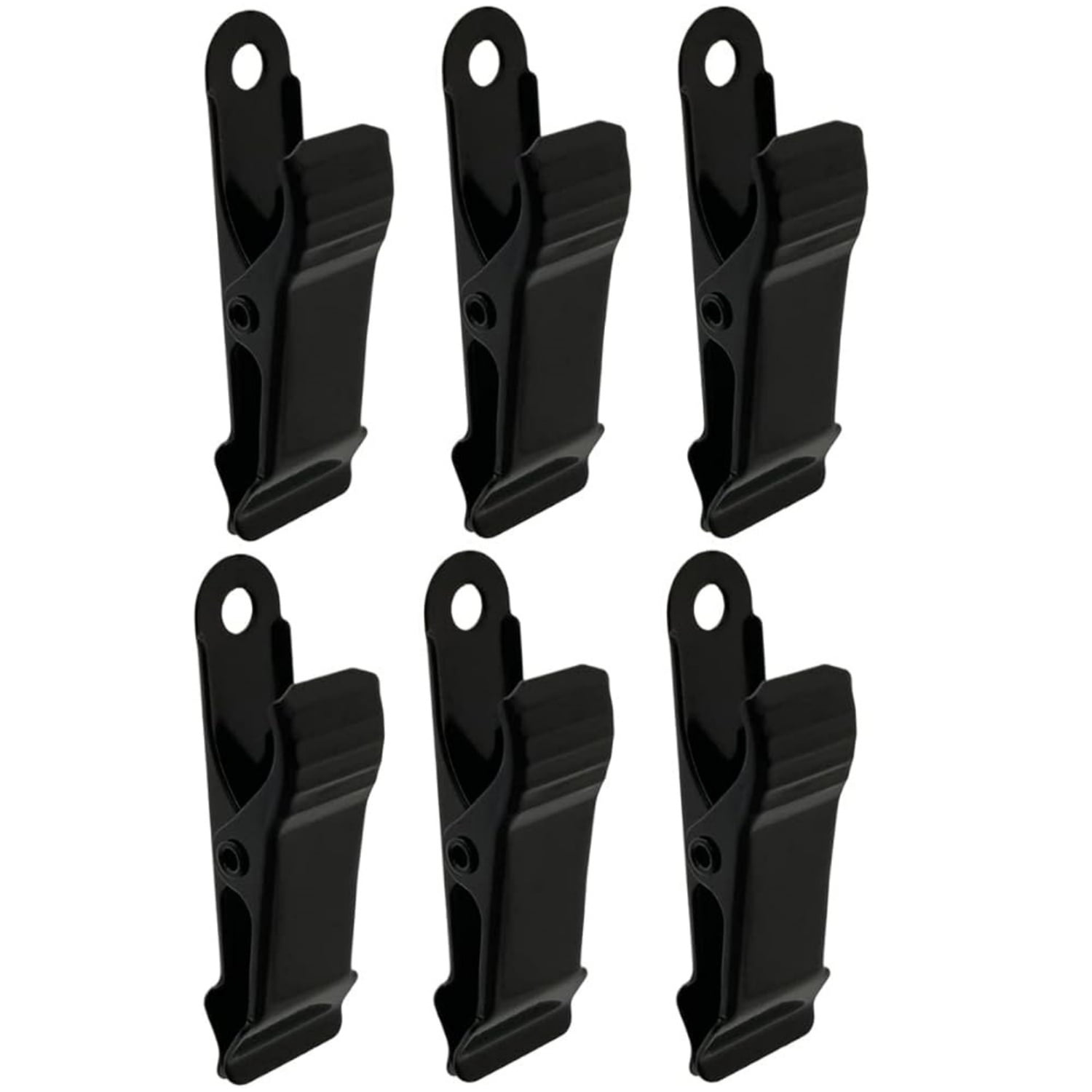 LQQBOX 6 Pcs Mini Alligator Clips Metal Spring Clamps Black Alligator ...