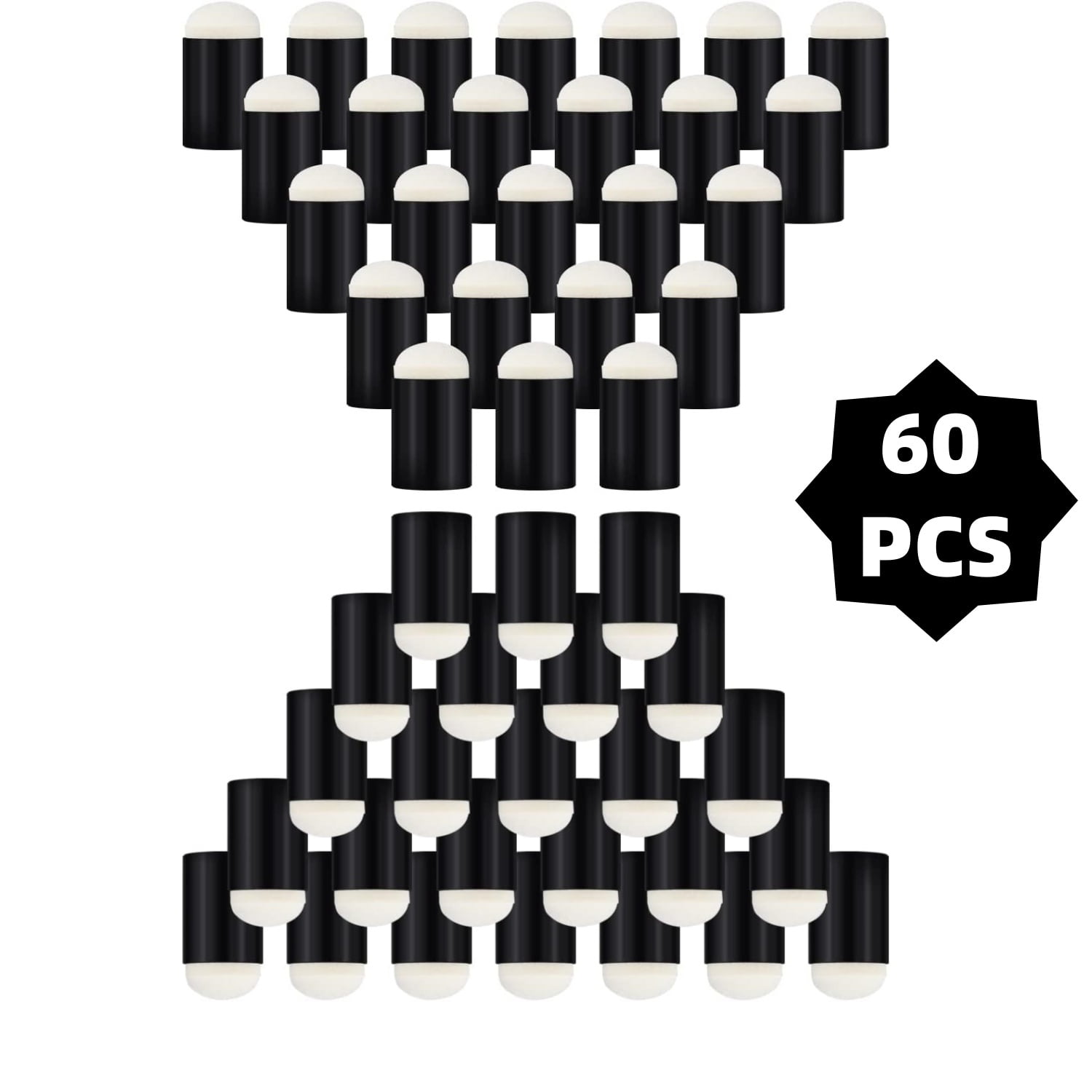 LQQBOX 60 Pieces Finger Sponge Daubers Finger Painting Craft Drawing ...