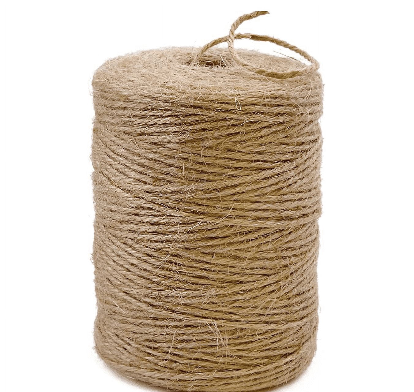 LQQBOX 656 Feet 2mm Jute Garden Twine, Heavy Duty Natural Twine String ...