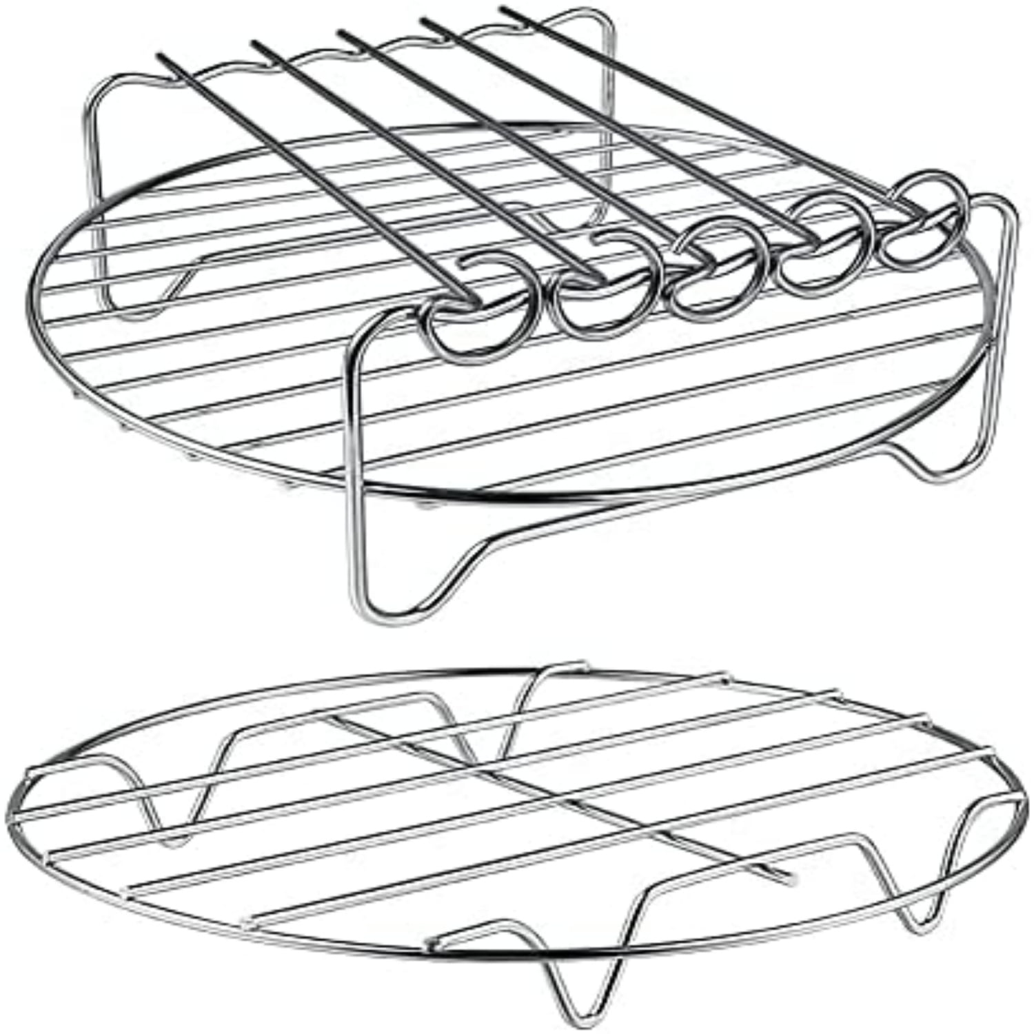LQQBOX Air Fryer Rack for Air Fryer Oven, Set of 2 Multi-purpose Air ...