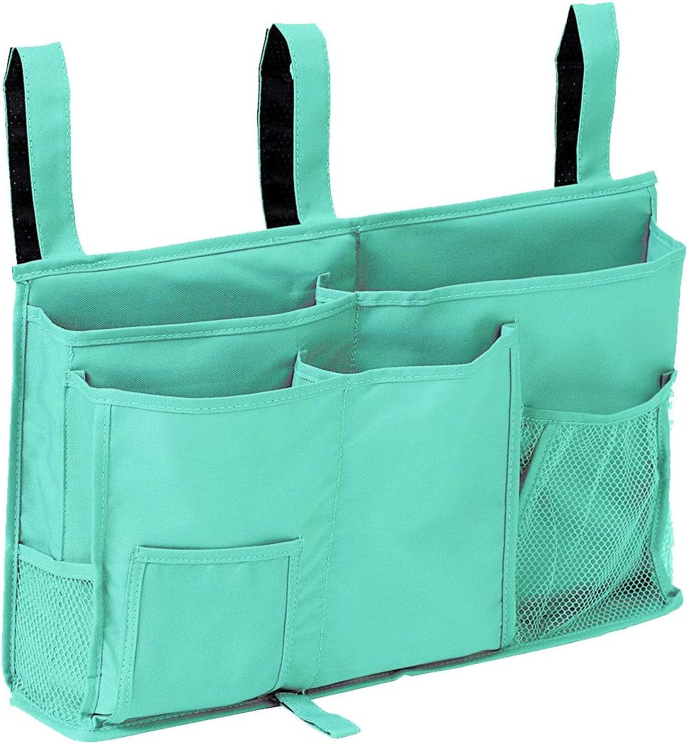 LQQBOX Bedside Caddy,Bedside Storage Organizer Hanging Pocket for Bunk ...