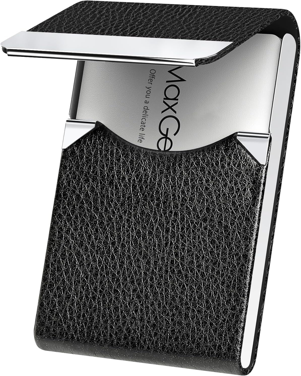 LQQBOX Business Card Holder - Professional Business Card Case Metal ...