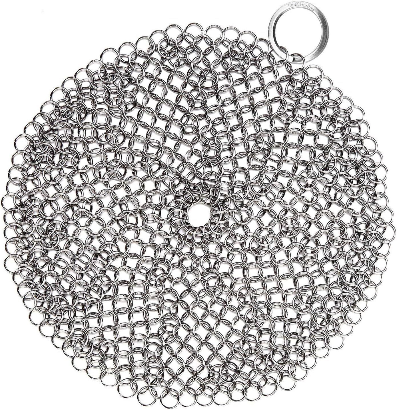 LQQBOX Cast Iron Cleaner, 316 Premium Stainless Steel Cast Iron Skillet ...