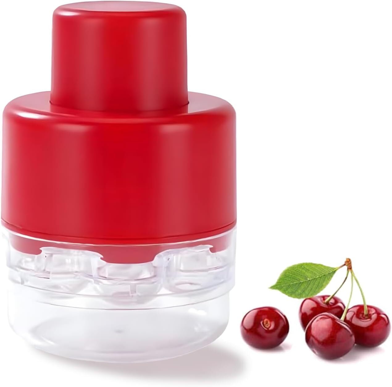 LQQBOX Cherry Pitter - Push-Down Cherry Seed Remover 7 at a Time ...