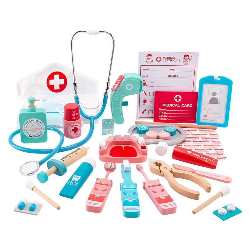LQQBOX Doctor Kit for Kids, Pretend Playset for Toddlers, Doctor kit ...