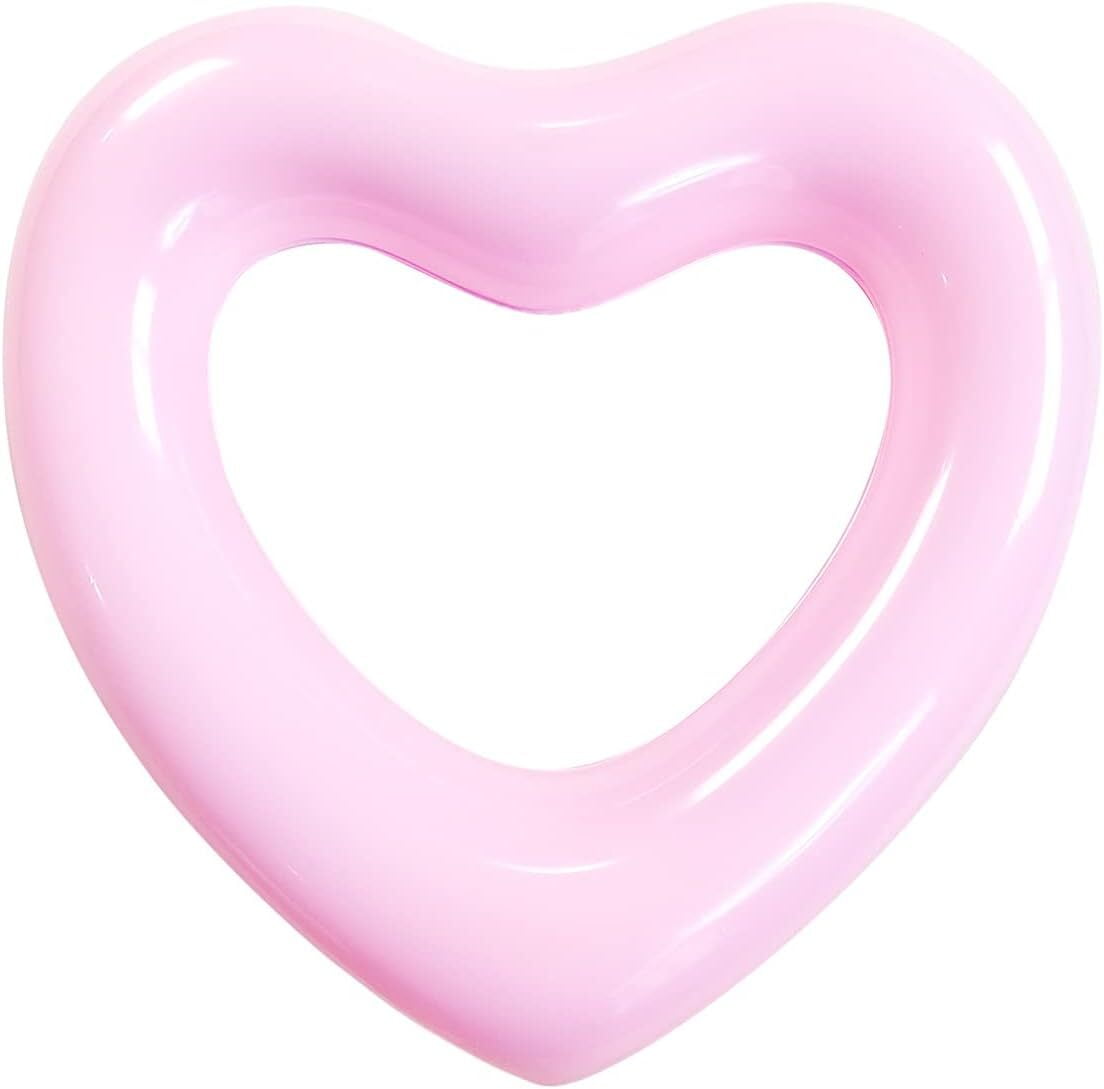 LQQBOX Heart Pool Float, Heart Shaped Summer Swimming Pool Float ...