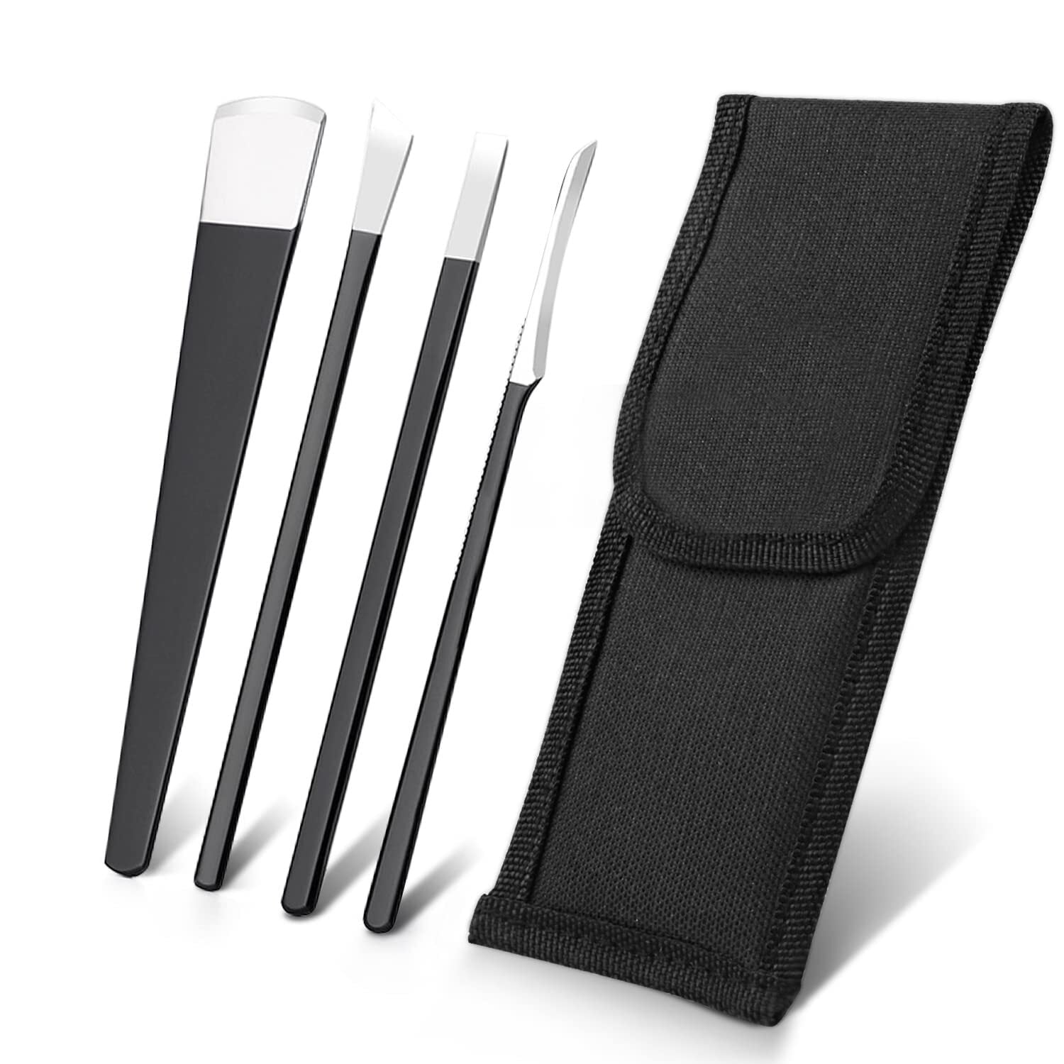 LQQBOX Pedicure Knife Set, 4Pcs Professional Stainless Steel Ingrown ...