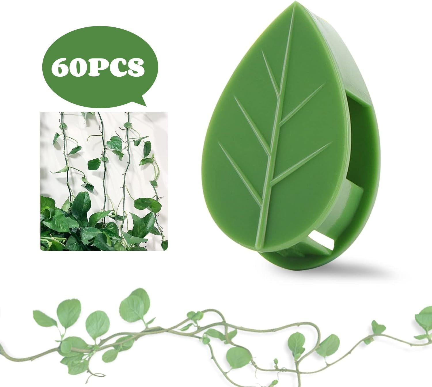LQQBOX Plant Clips for Climbing Plants（60 Pcs）, Self-Adhesive Fixer ...