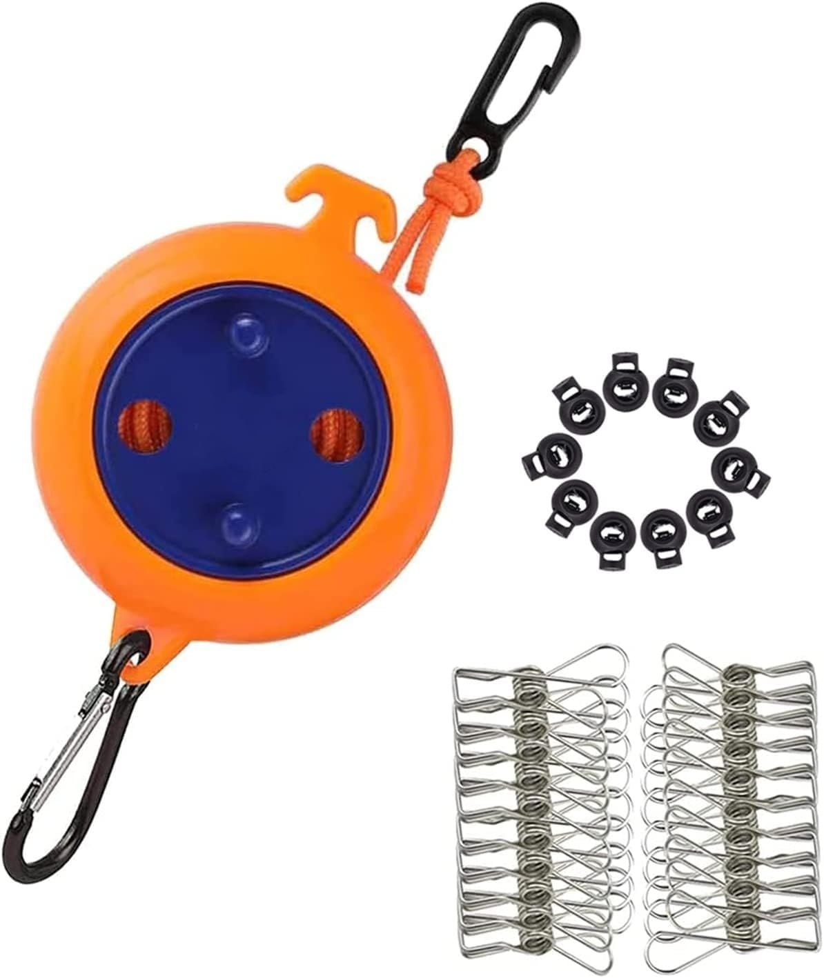 LQQBOX Portable Travel Clothesline Cord, Adjustable 33ft Camping ...