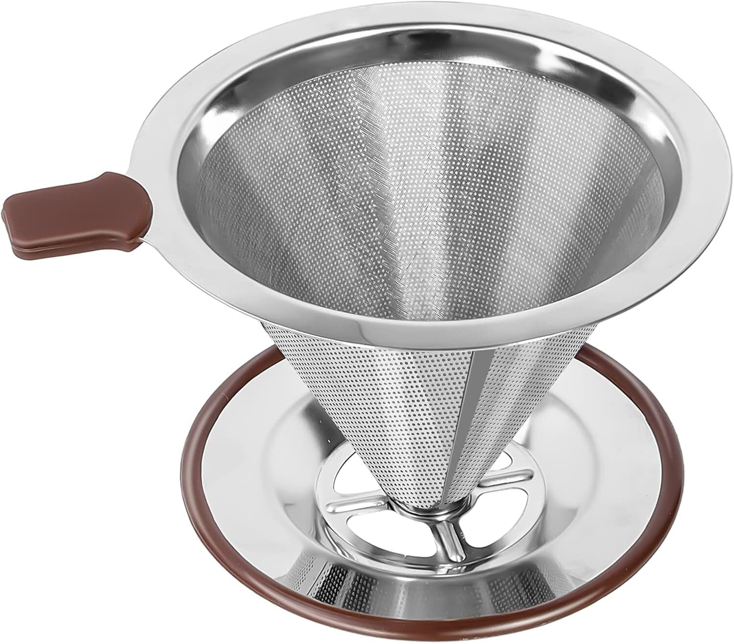 LQQBOX Pour Over Coffee Dripper, Professional Stainless Steel Coffee ...