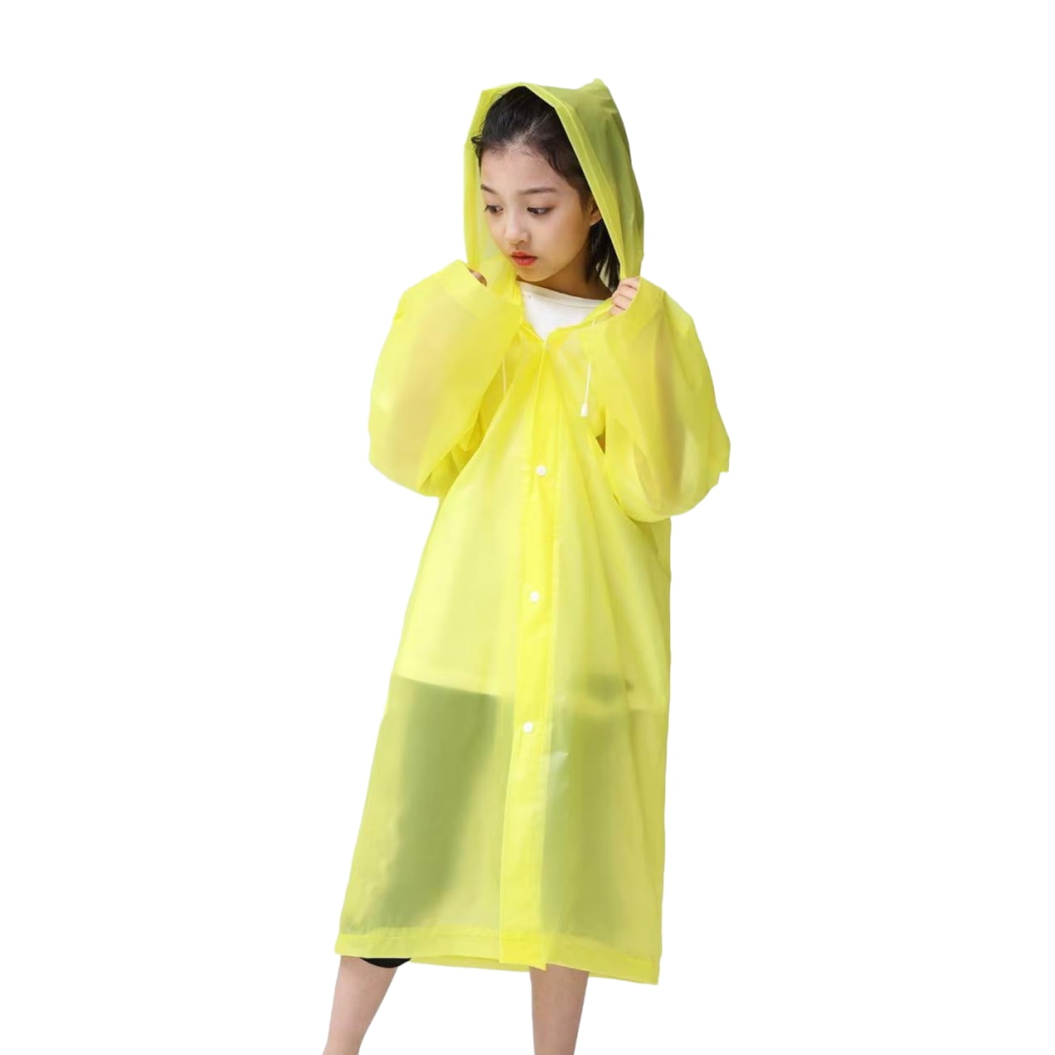 LQQBOX Thicker Reusable Raincoat Rain Poncho Jacket Slicker for ...