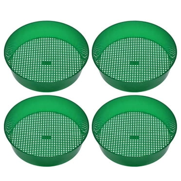 Soil Sifter Garden Compost Dirt Sifter Screen Stainless Steel Sieve Set ...