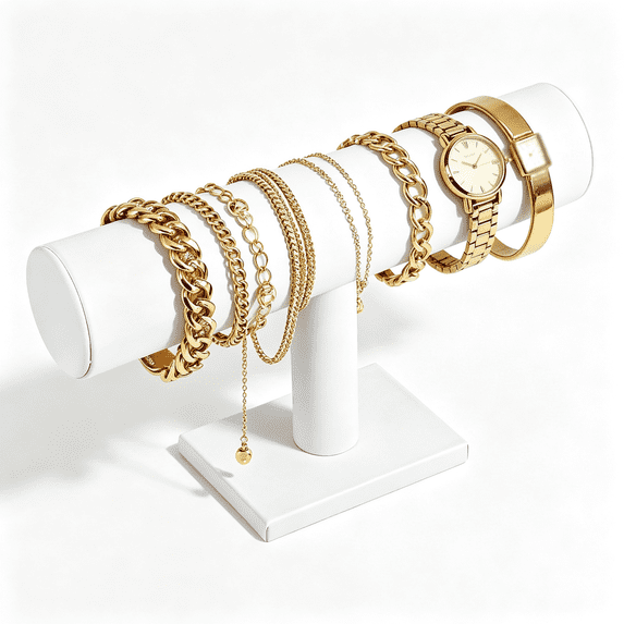 LQSEO Bracelet Holder Hovering T-Bar Bracelet Necklace Earring Bangle ...