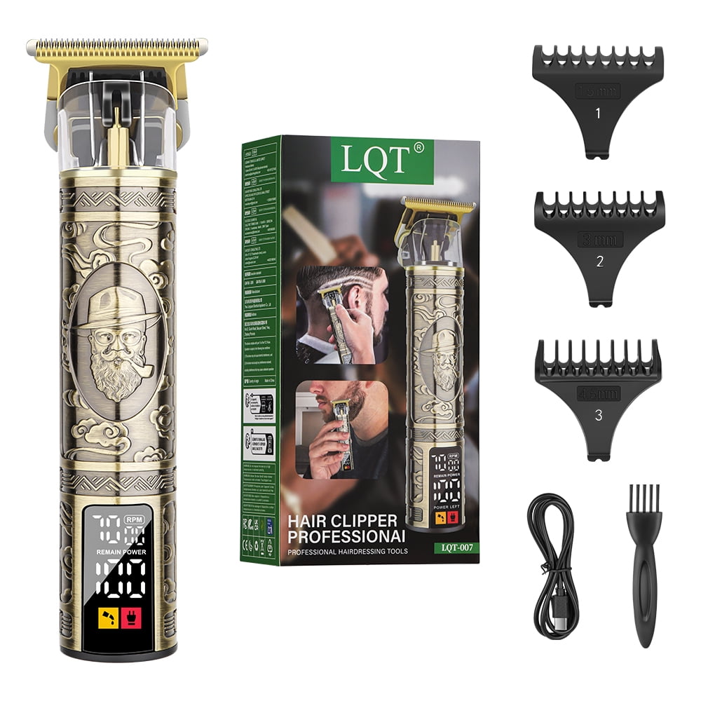 LQT Professional Hair Clippers for Men, Zero Gapped Hair Trimmer with ...