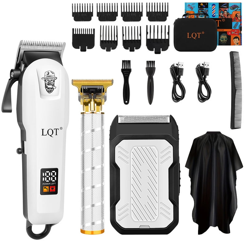 LQT Professional Hair Clippers for Men, Cordless Electric Hair Trimmer ...