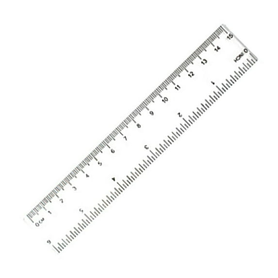 LQXZWJY 1 Pack 6 inch Clear Plastic Ruler Straight Shatterproof ...
