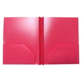 LQXZWJY 1 Pack Plastic Folder With Prongs ,Red, Two Pocket Folders With ...