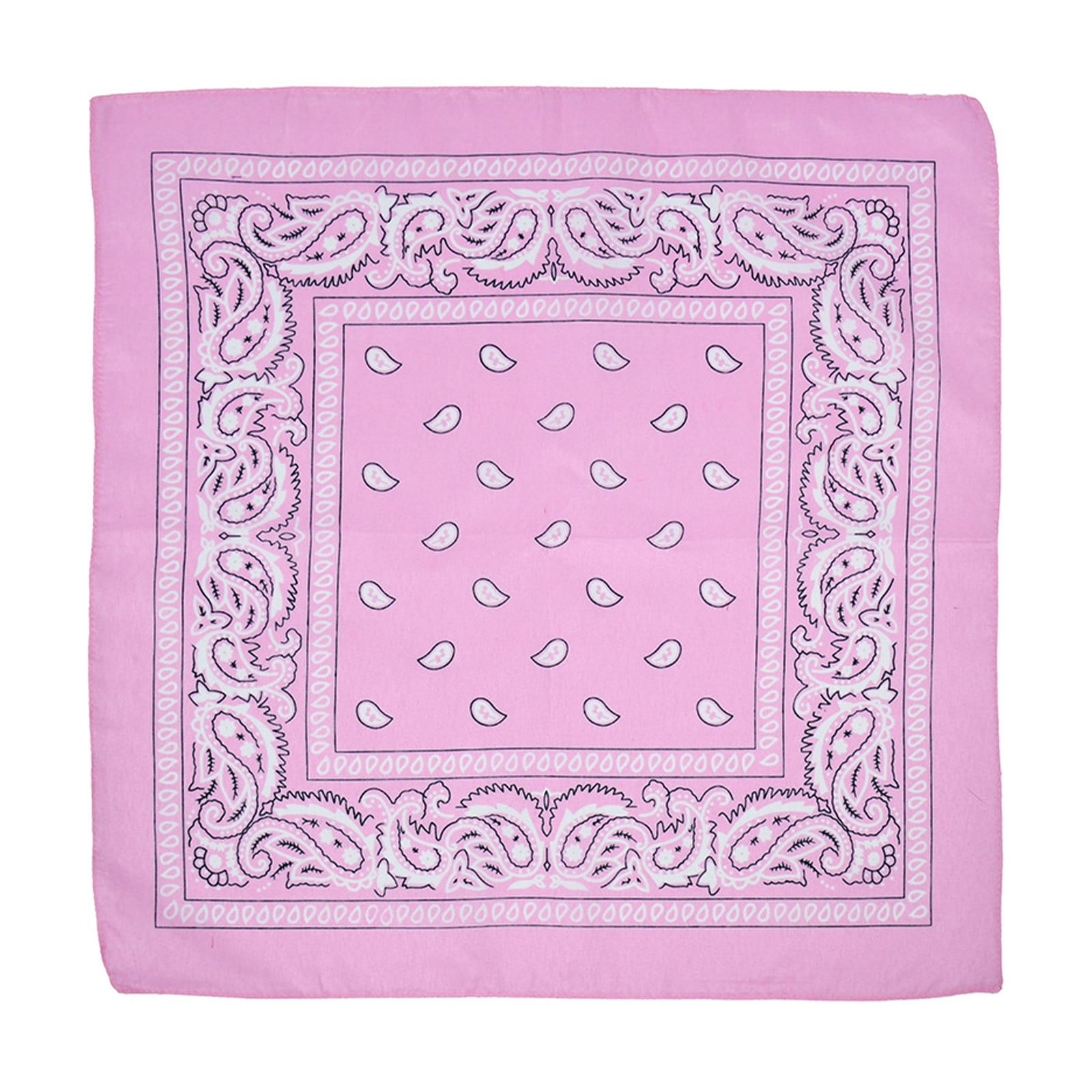 LQXZWJY 100% Cotton Paisley Pattern Bandanas Face Mask Square Scarf ...