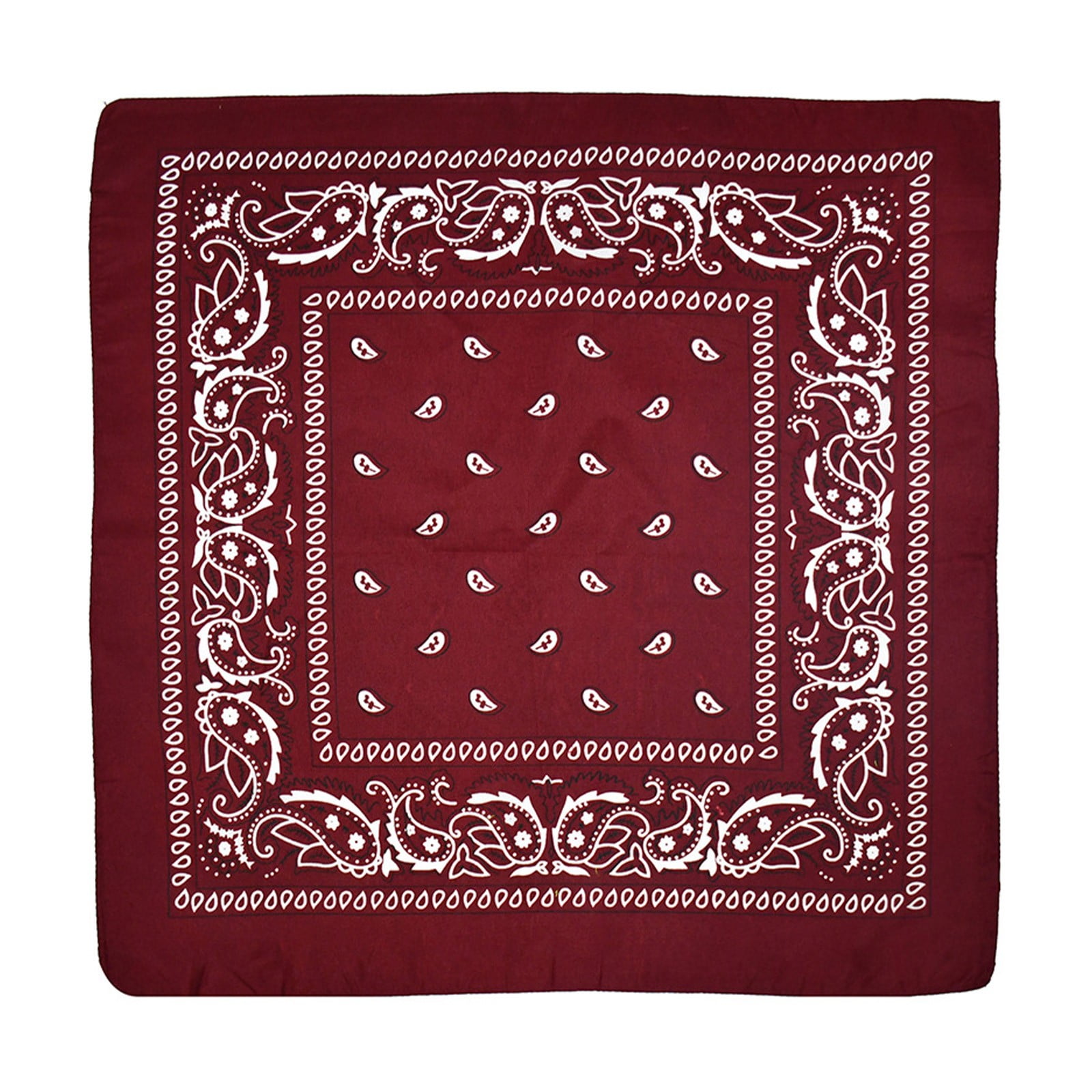LQXZWJY 100% Cotton Paisley Pattern Bandanas Face Mask Square Scarf ...