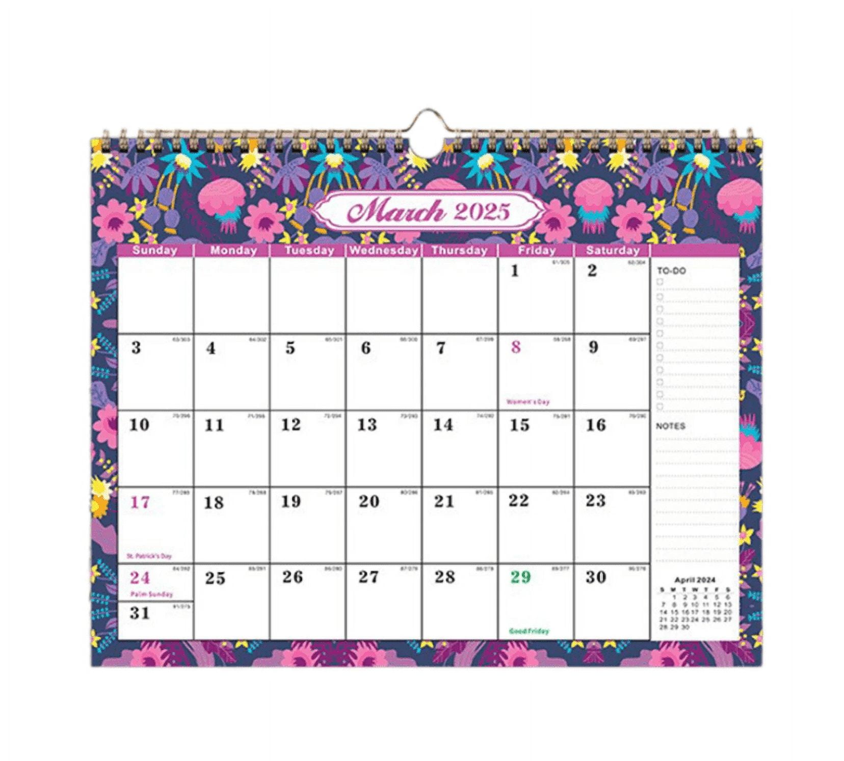 LQXZWJY 11.42" x 14.57" 2025 Wall Calendar Erasable Large Wet & Dry ...