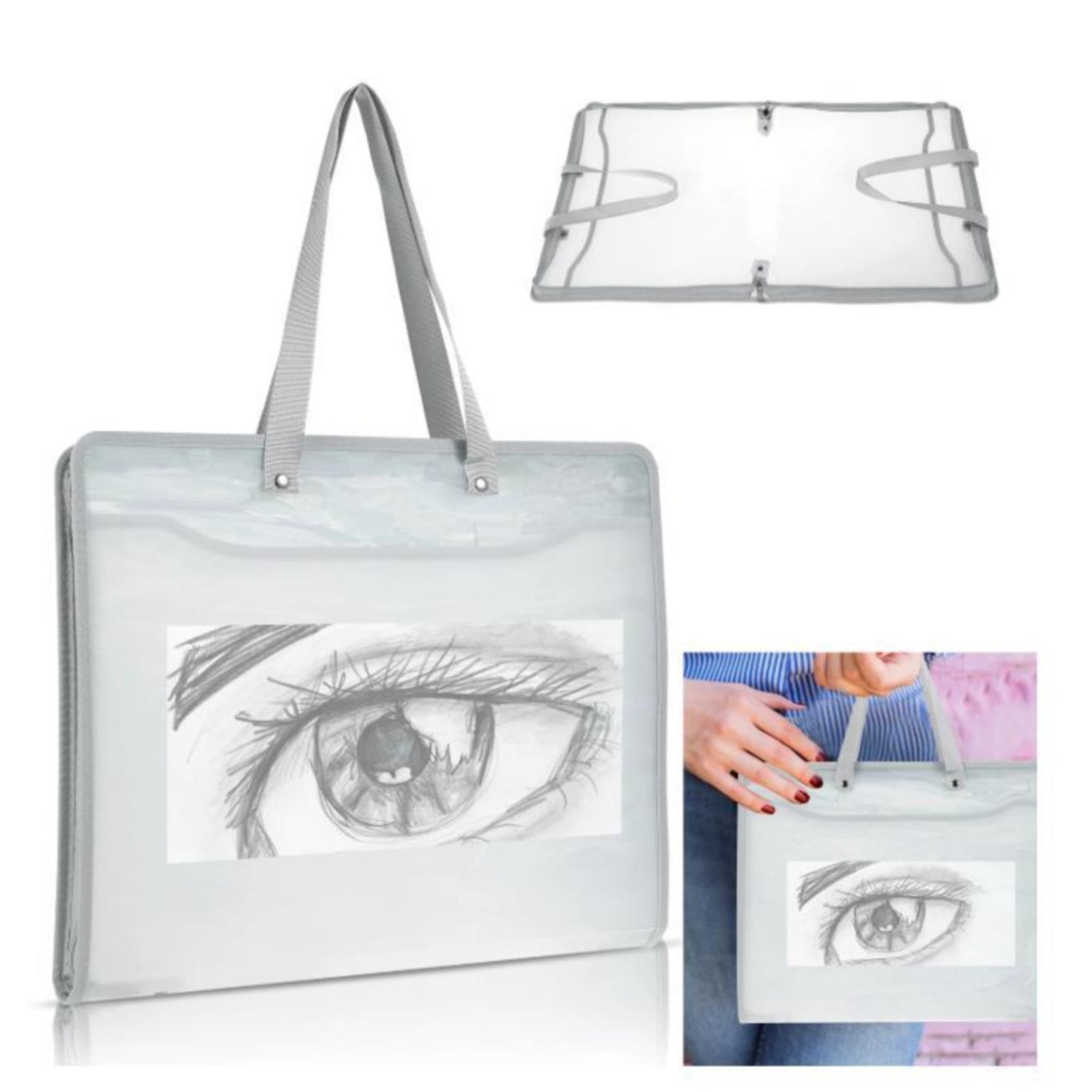 LQXZWJY 1Pack Large Poster Storage Bag (17.32"×13.98") Bulletin Board ...