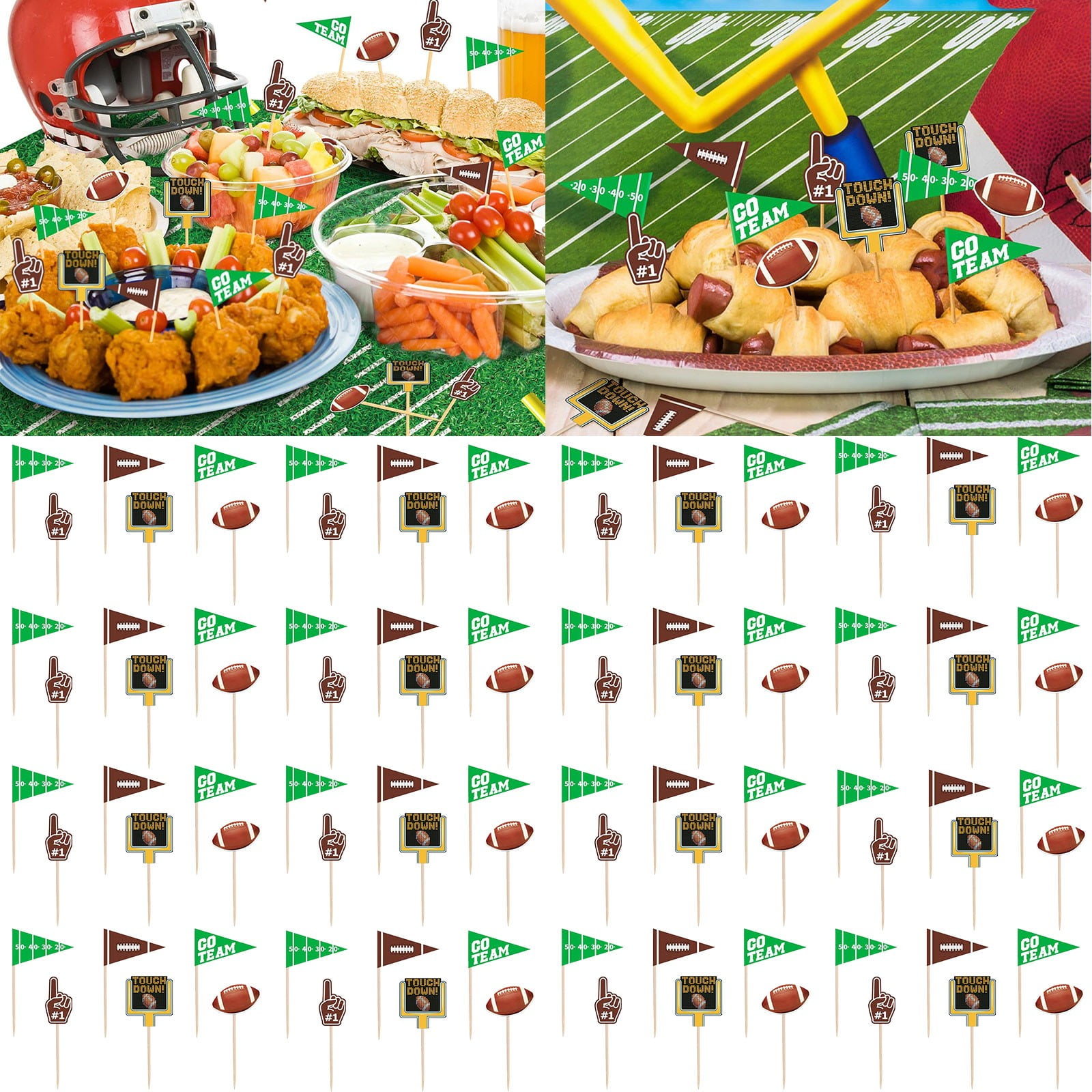 LQXZWJY 96Pcs Super Bowl Party Decorations，Eagles Party Supplies ...