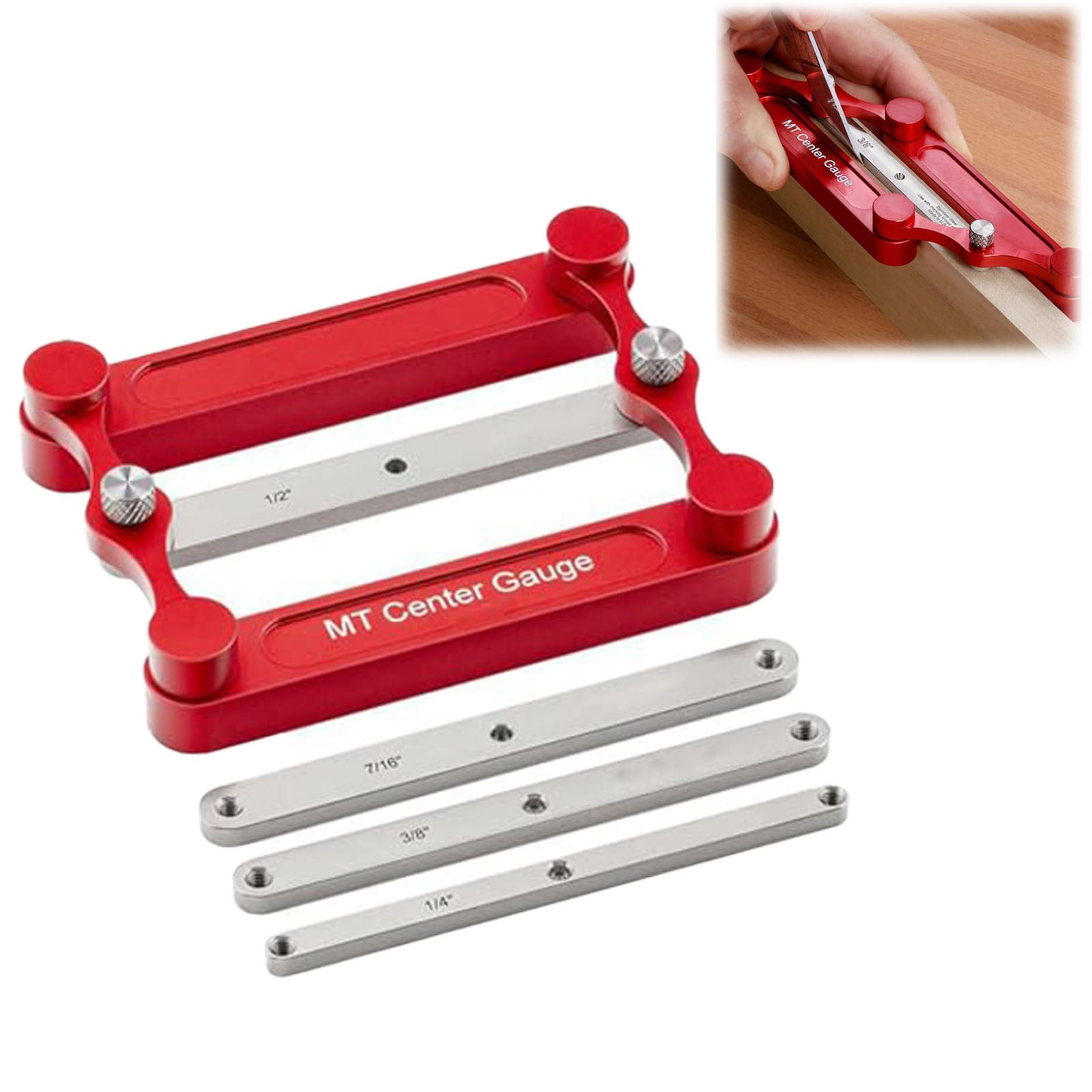 LQXZWJY Center Gauge Stainless Interchangeable Marking Bars Center ...