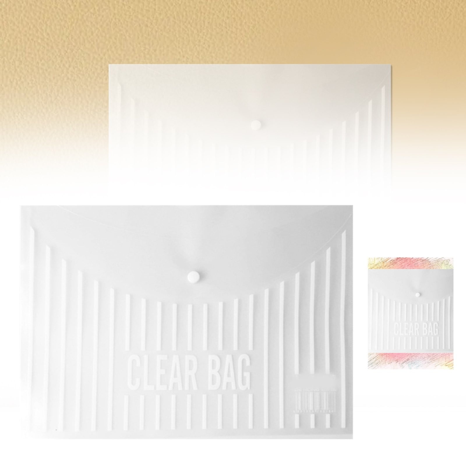 LQXZWJY Clear Document Folders Plastic Envelopes Poly Envelopes File ...