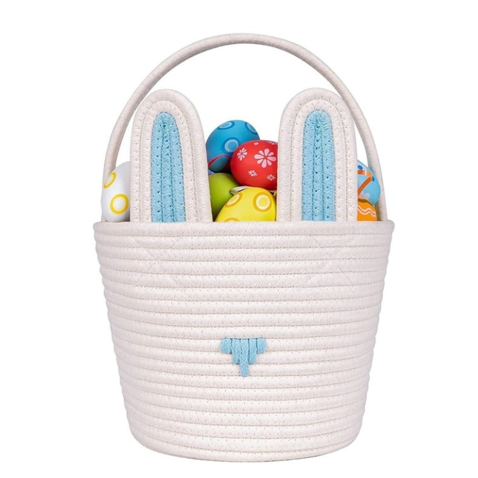 LQXZWJY Cute Woven Easter Basket with Handle, Baskets for Gifts Empty ...