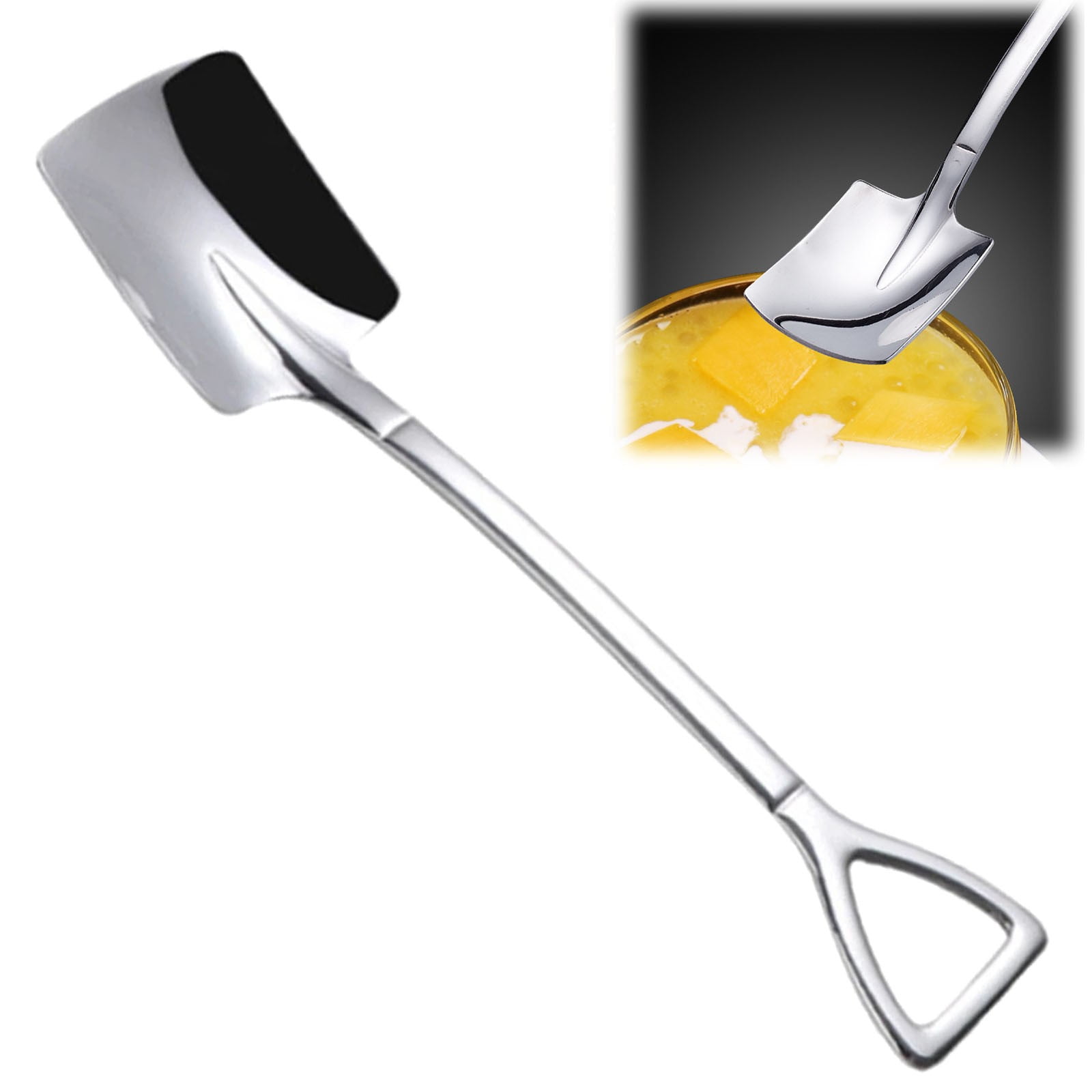 LQXZWJY Espresso Spoons, Mini Coffee Spoon, 6.06Inches Stainless Steel ...