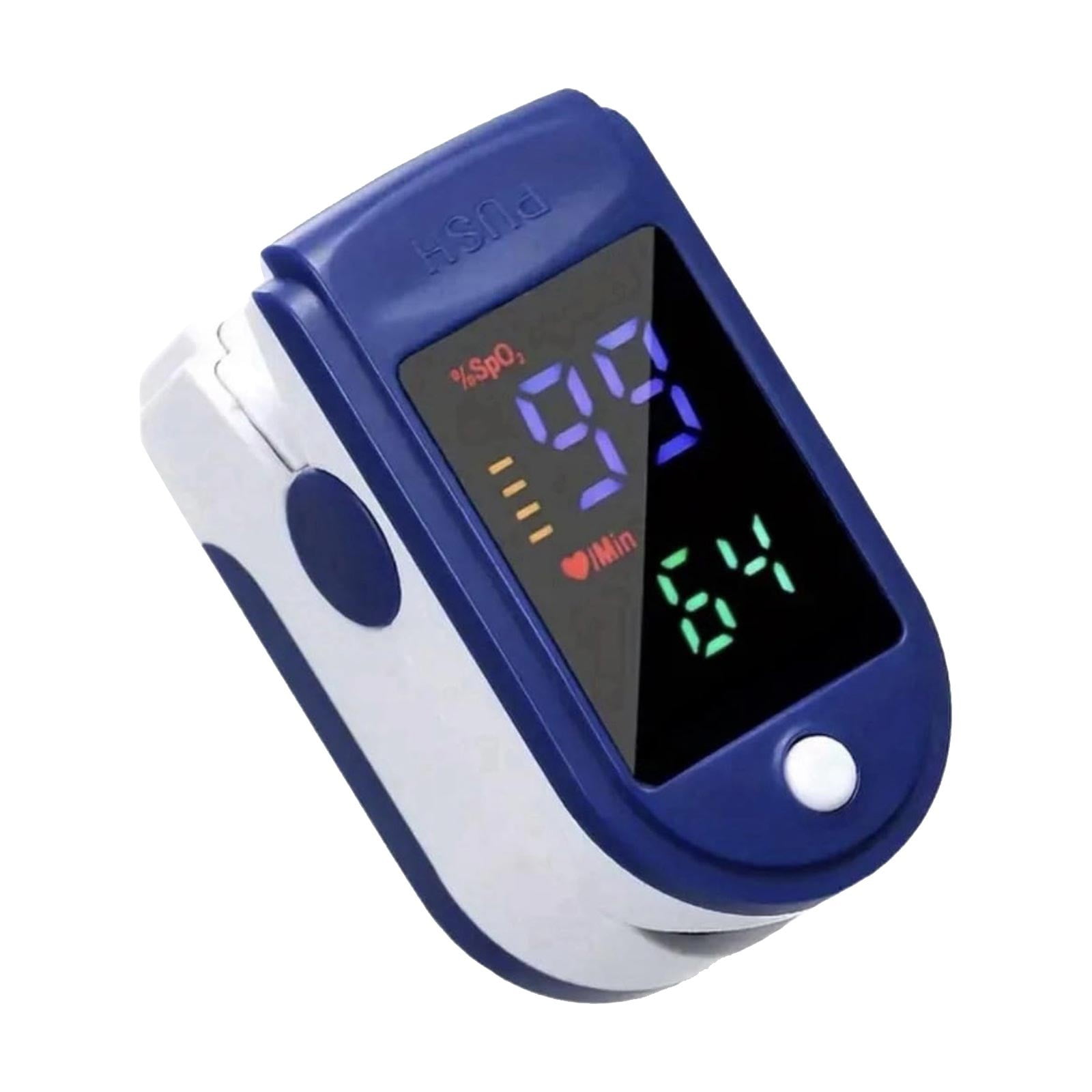 LQXZWJY Fingertip Pulse Oximeter Blood Oxygen Saturation Monitor with Alarm, Plethysmograph and ...