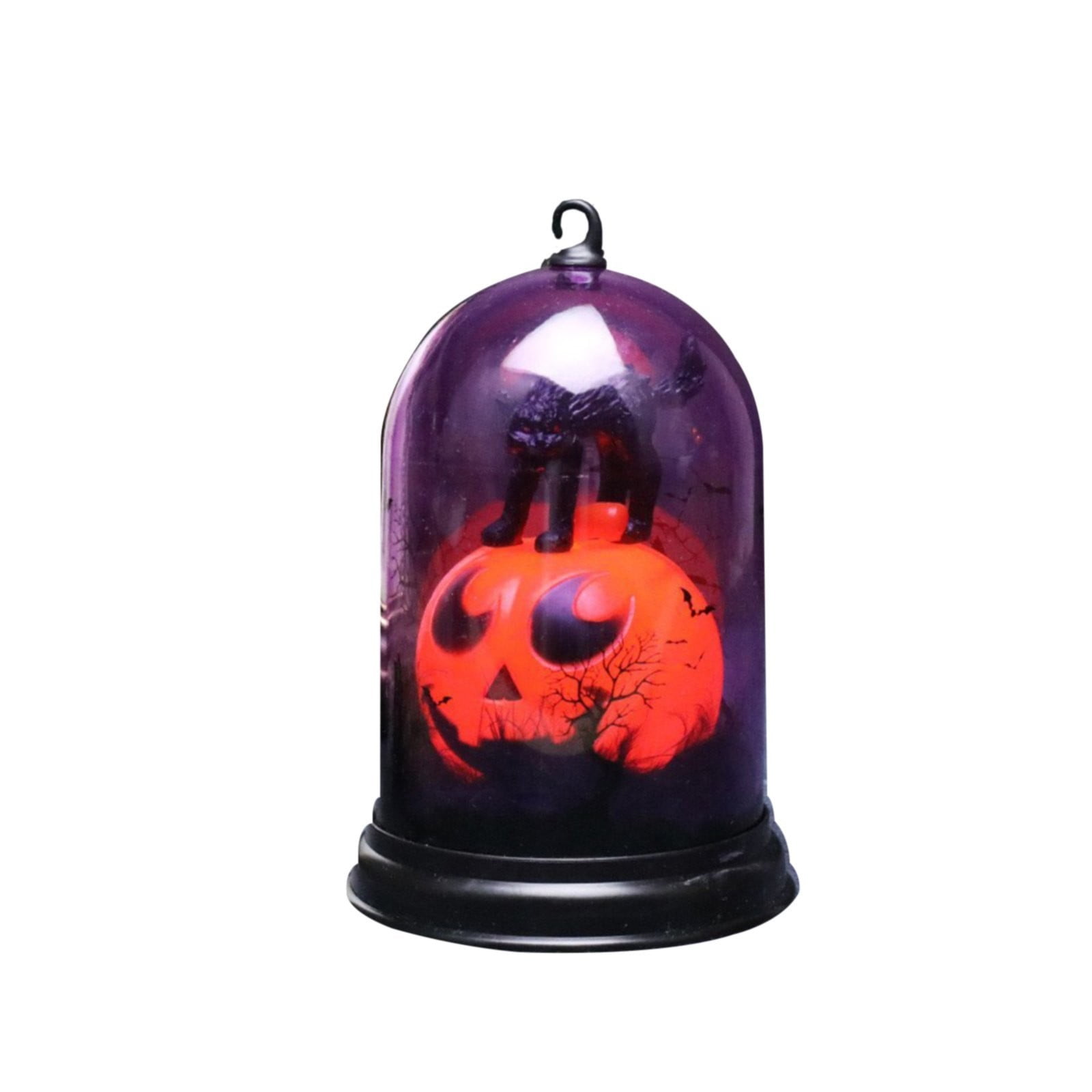 LQXZWJY Halloween Candle Lamp Halloween Flameless Candle Cat Pumpkin ...