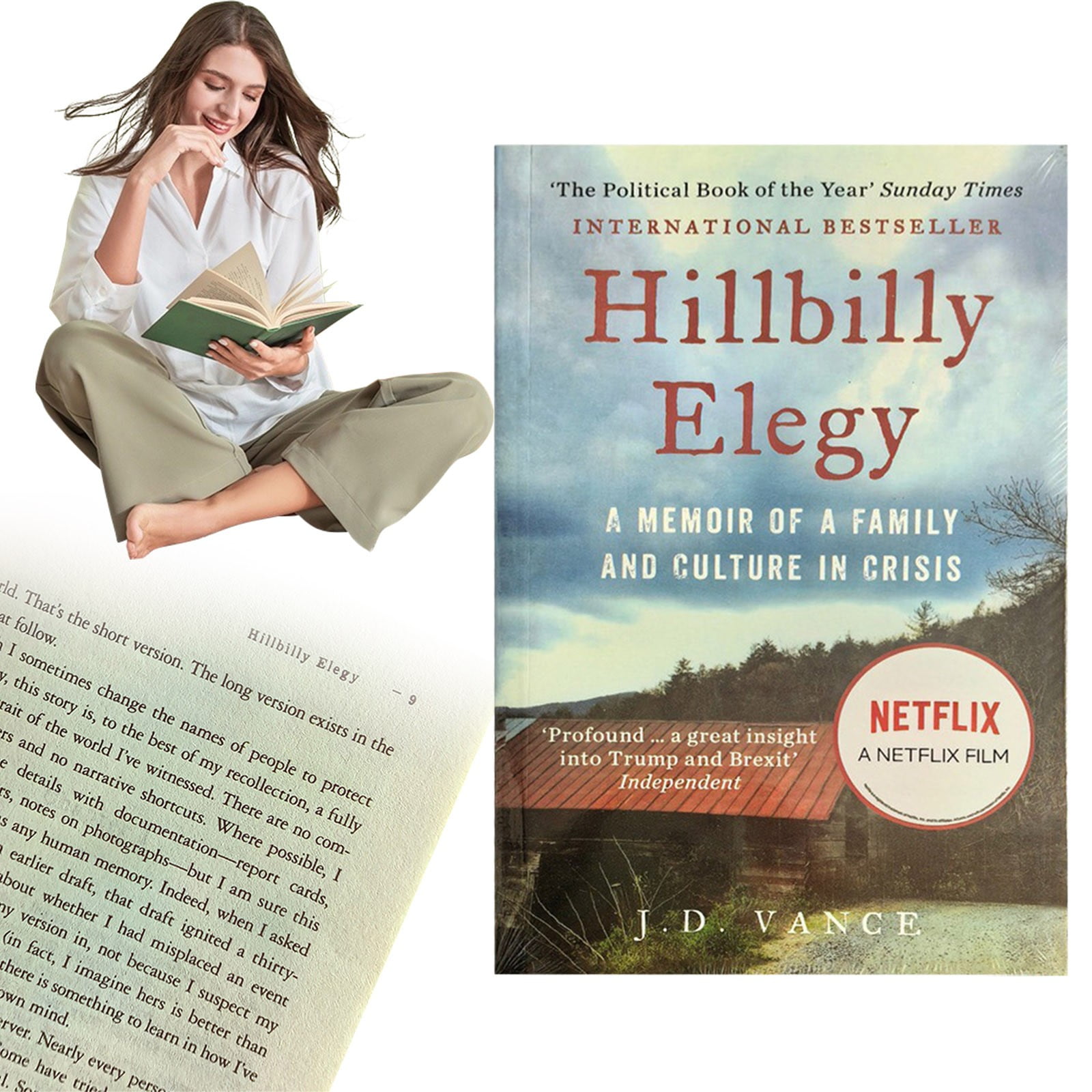 LQXZWJY Hillbilly Elegy: A Memoir of a Family and Culture in Crisis by ...