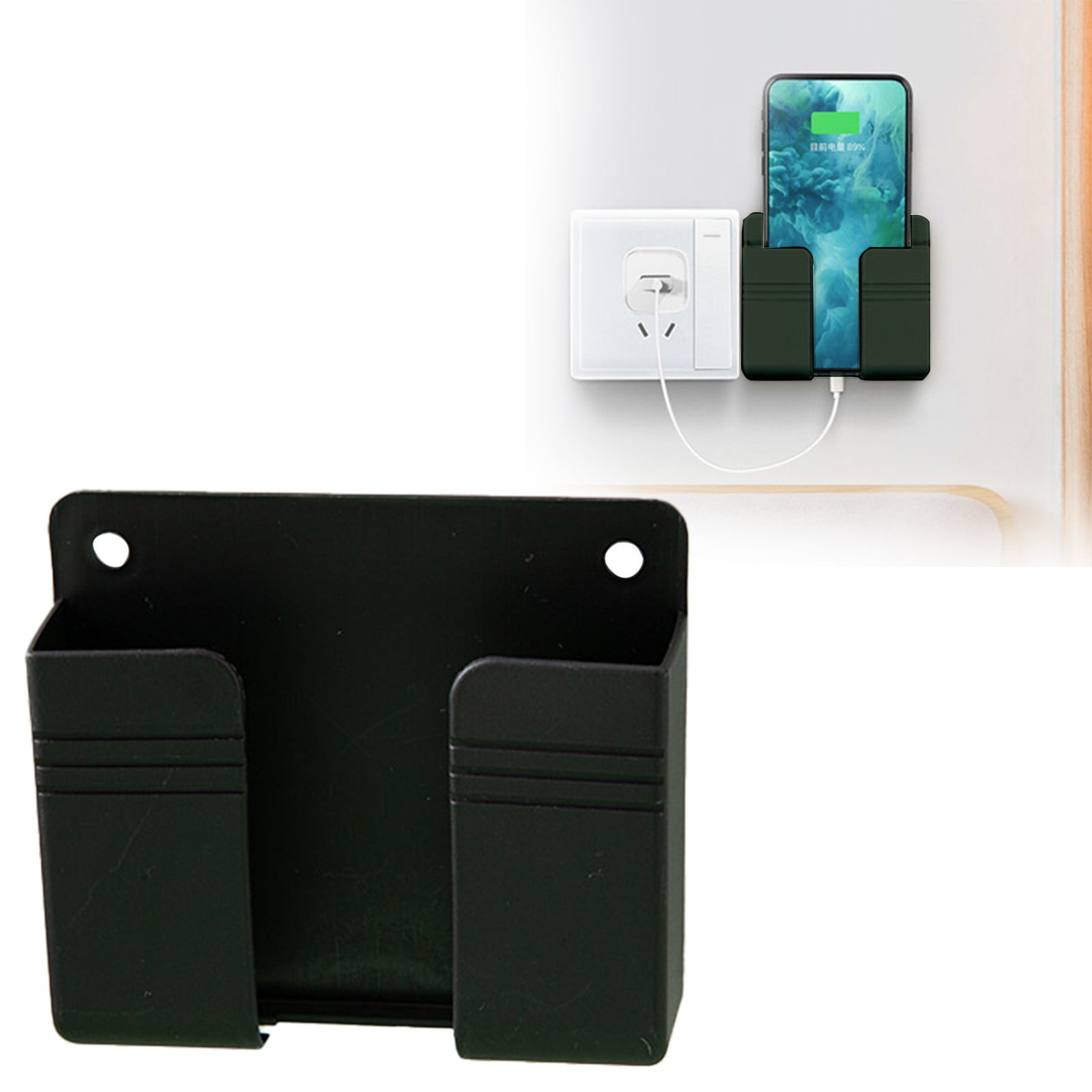 LQXZWJY Wall Mount Phone Holder with 3M Adhesive Phone Stand with Data ...