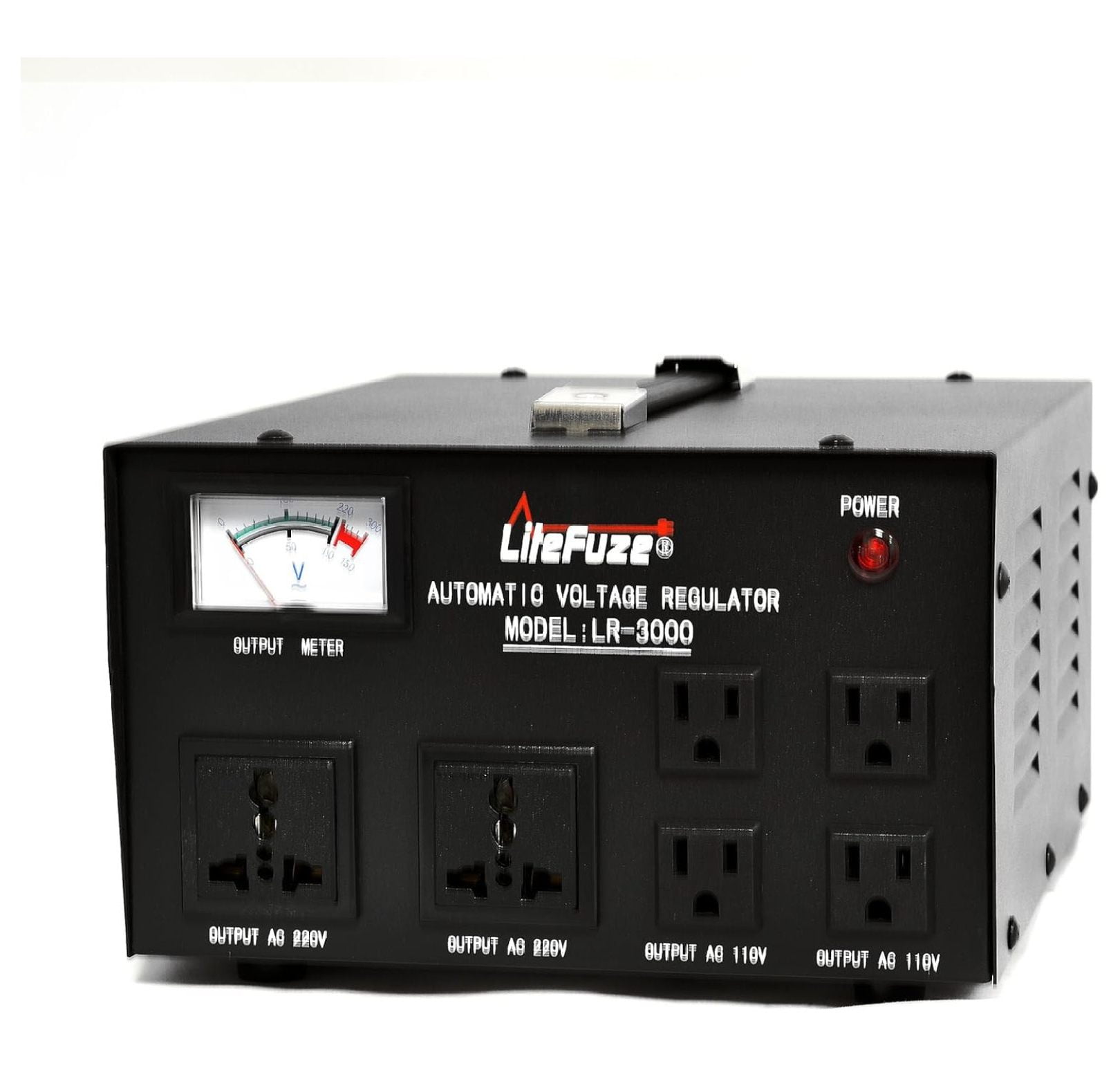 LR-3000 3000 Watt Voltage Regulator with Transformer Step Up/Down 110V ...