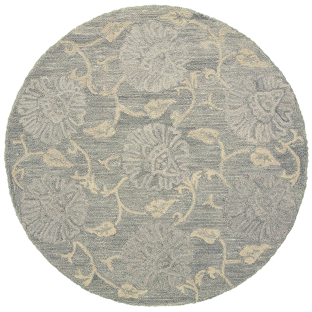 LR Home Dazzle Traditional Jacobean Indoor Round Rug ( 6 ft x 6 ft ...