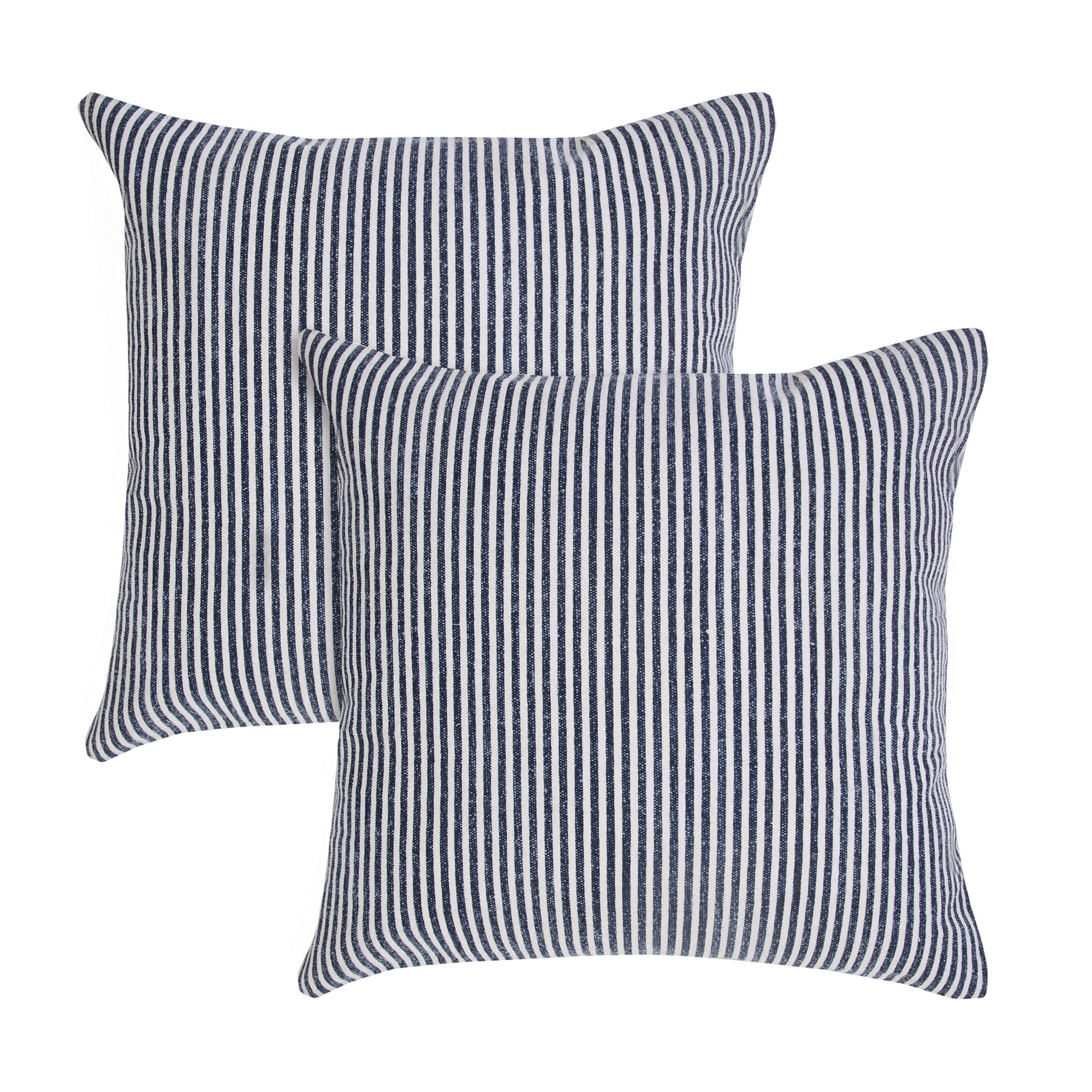 Ox Bay Hampton Set of 2 Striped 20" x 20" Blue/White Cotton Adult ...
