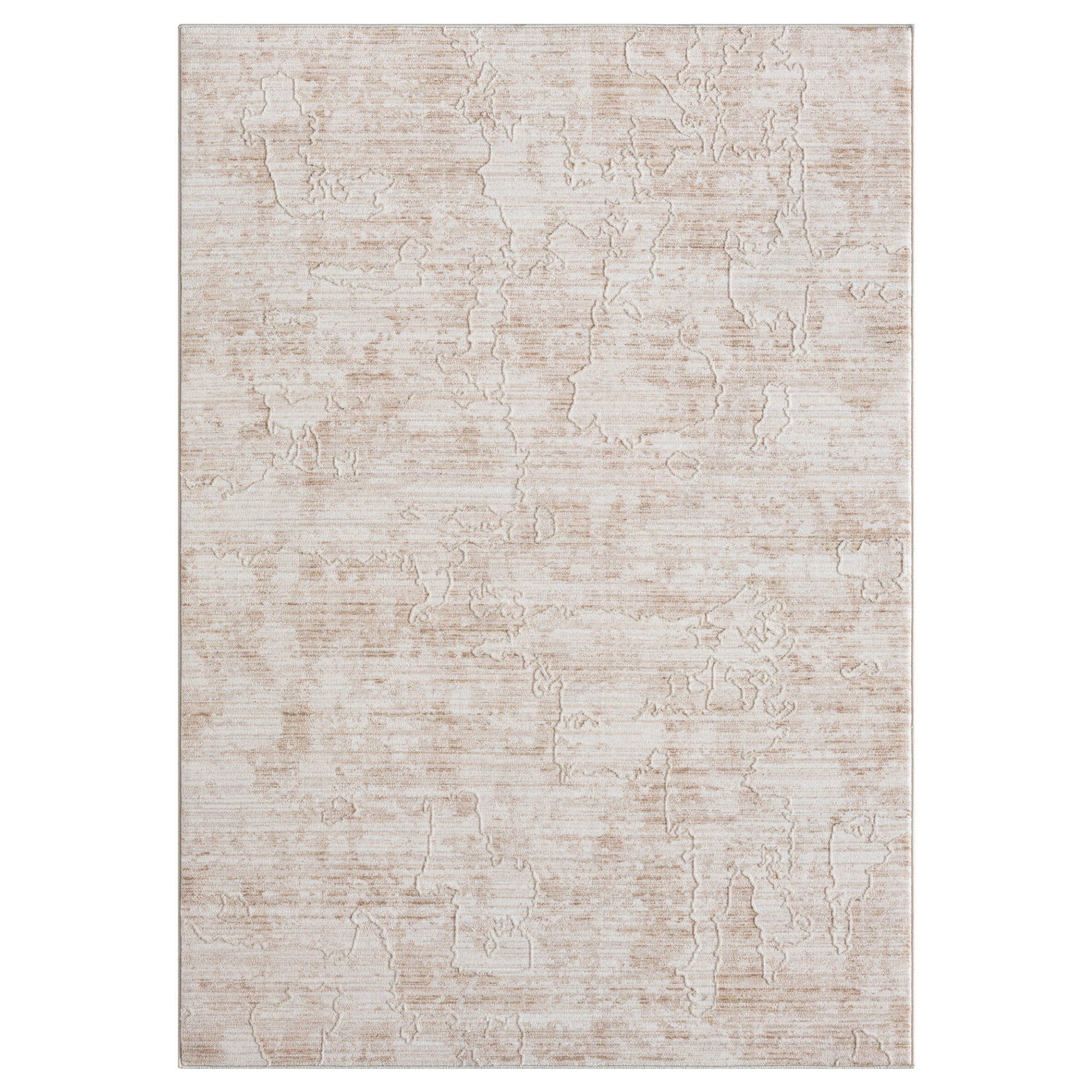 LR Home Mia 7'9" X 9'9" Ivory/Beige Abstract Premium Ultra-Soft Indoor ...