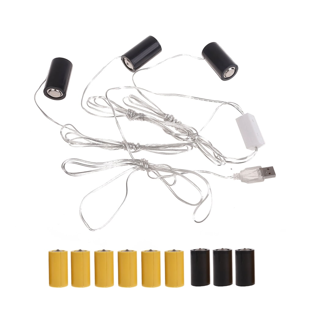 LR14 C Battery Eliminator USB Power Supply Replace 4.5V 3V C Cell ...