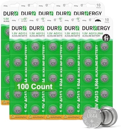 LR44 Batteries 100 Pack, AG13 Button Cell Battery, 1.5 Volt Battery L1154F Battery SR44 Battery ...