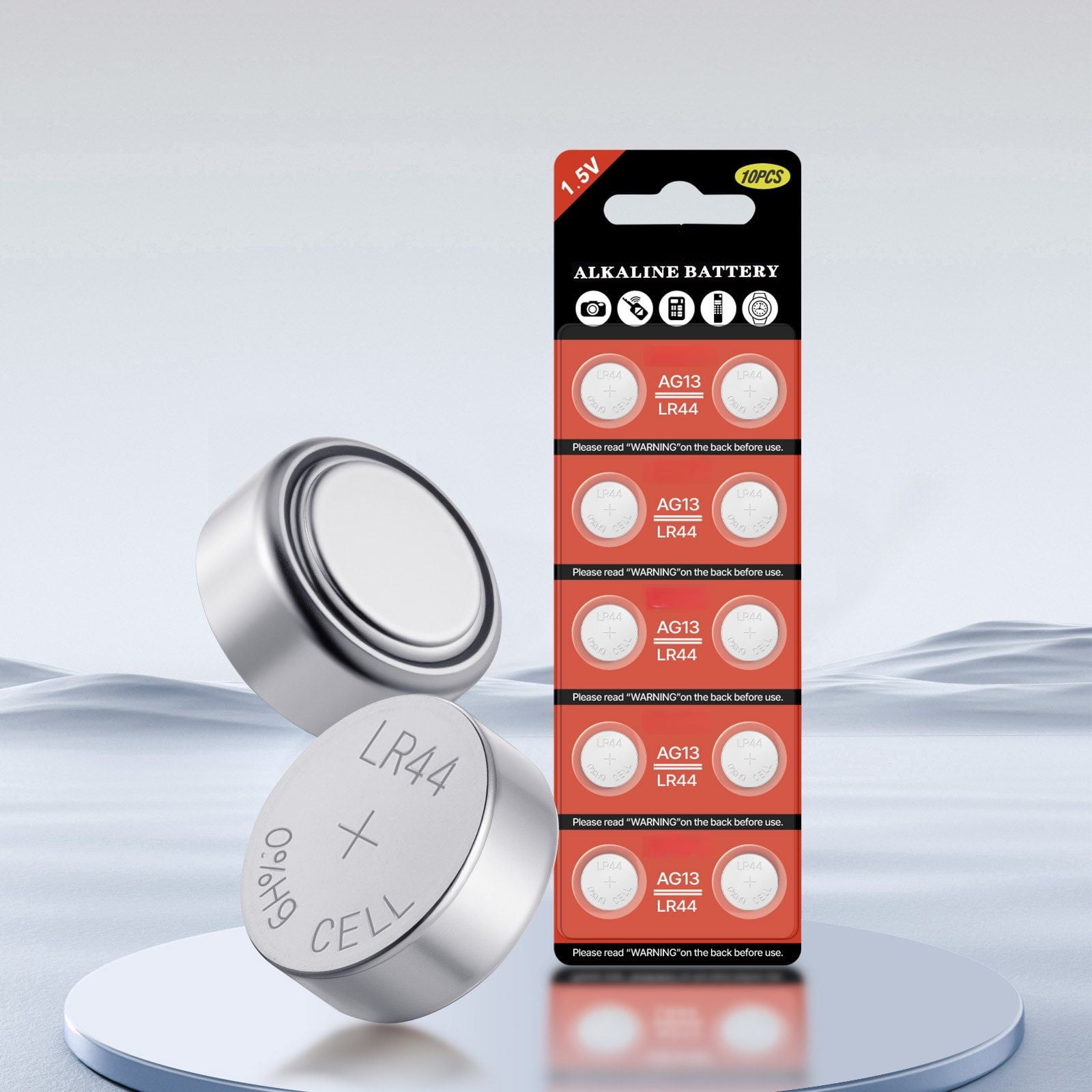 LR44 Batteries (40 Count) - AG13 A76 357 SR44 CR44 1.5V Coin Cell for ...