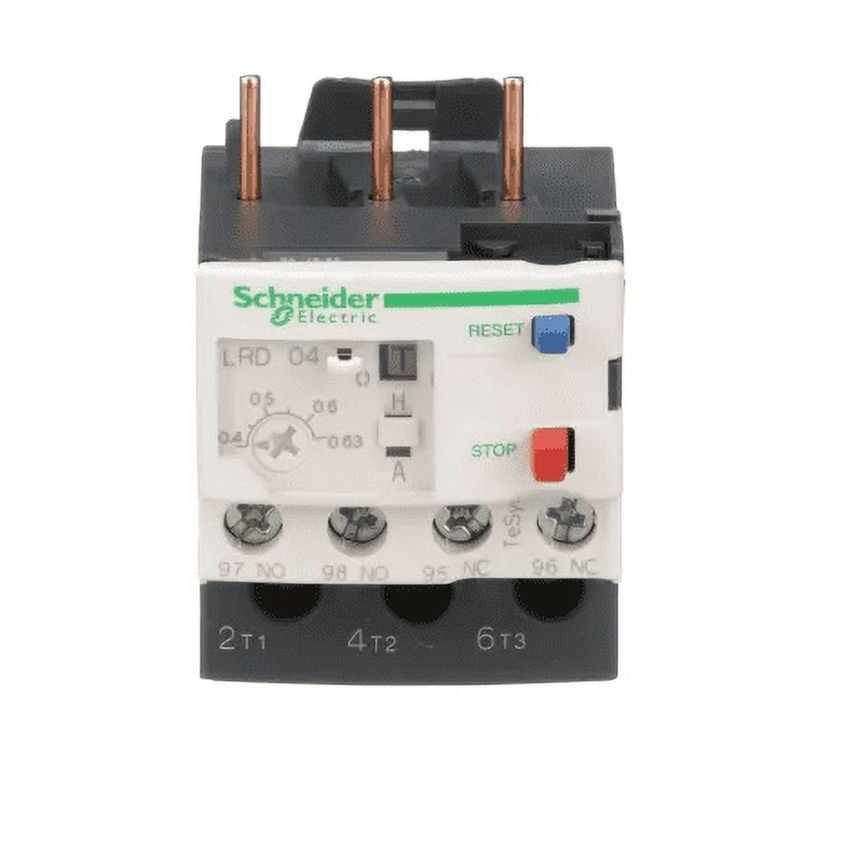 LRD04C Schneider Thermal Overload Relay 0.4-0.63 Amp. - Walmart.com