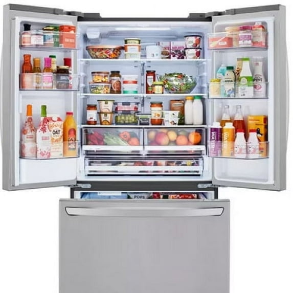 LG LRFXC2606S Counter-Depth MAX Dual Ice Maker with ThinQ Technology ...