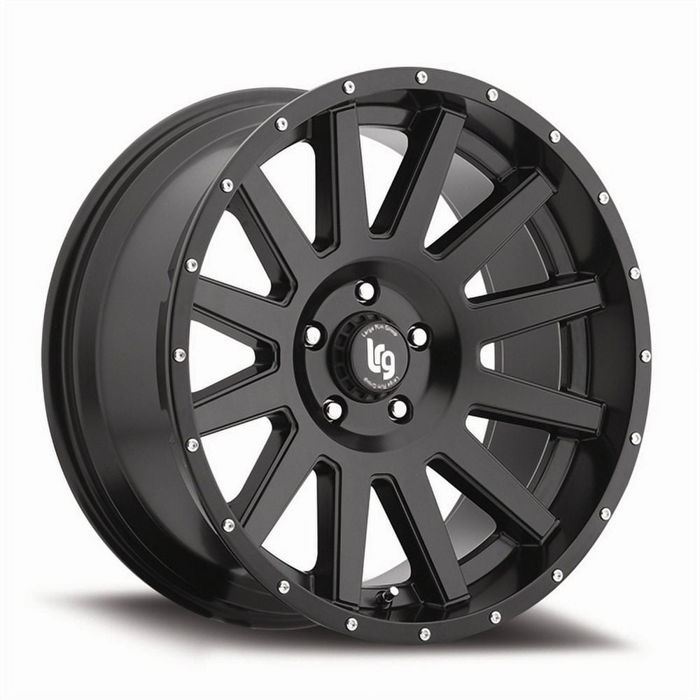 LRG Rims LRG107 Gamer Satin Black Wheel with Machined Face (20x9"/8x6.5 ...