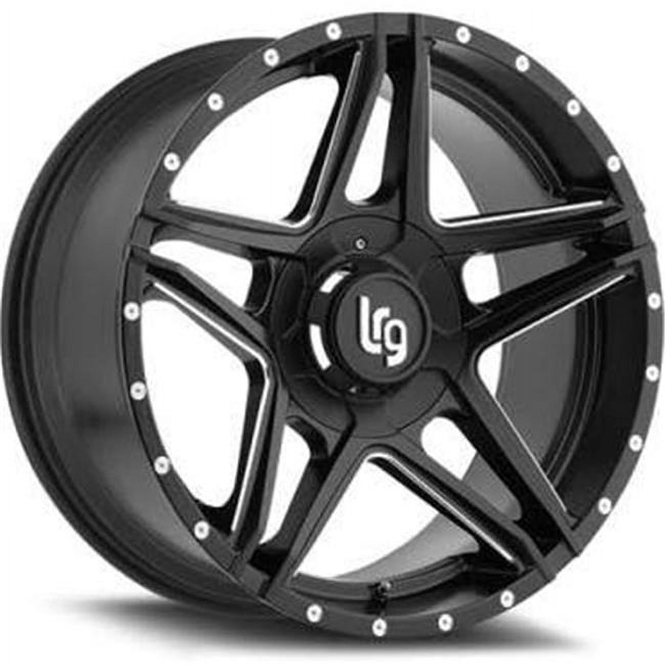 LRG Rims Wheel Series 109 Size 22x10 Pike Aluminum Black/Milled ...