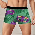 Lrjteng Mens Carnival Underwear Breathable Trend Novel Digital 3d Printed Boxers Underwear