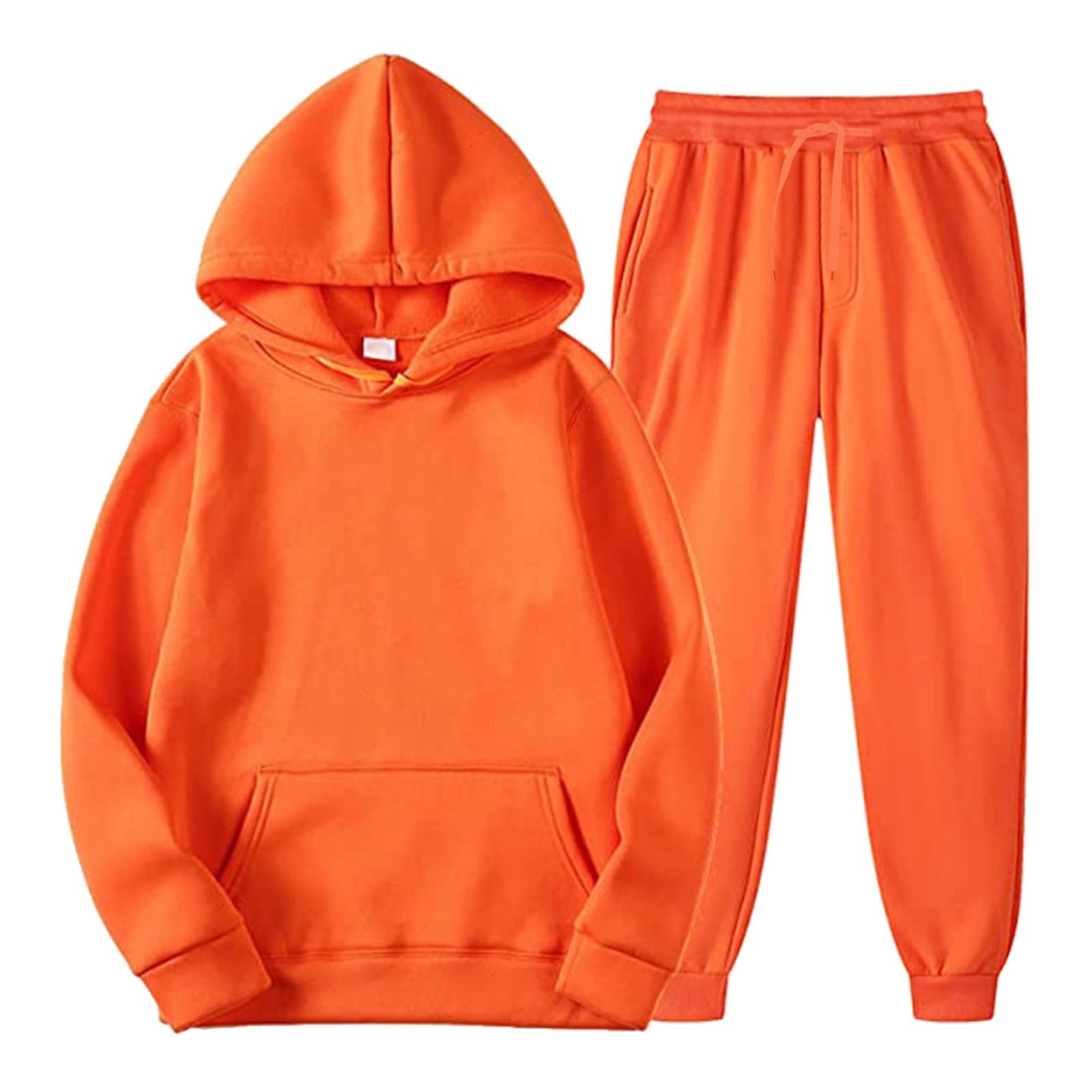 LRKMVD Men's 2-Piece Tracksuit Set | Comfortable Pullover Hoodie and ...