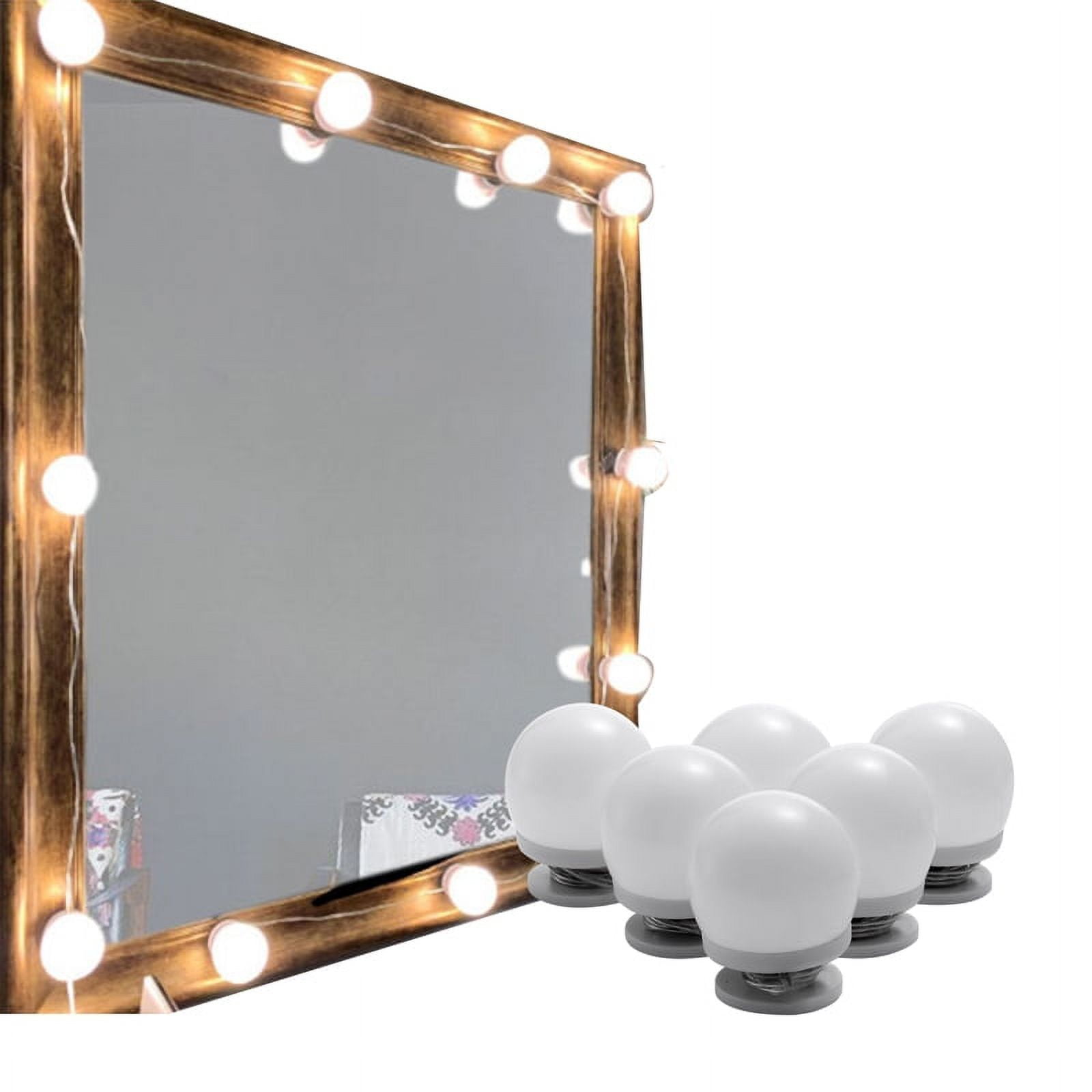 LRLITE Hollywood Mirror Lights LED adjustable Bulbs kit for dresser ...